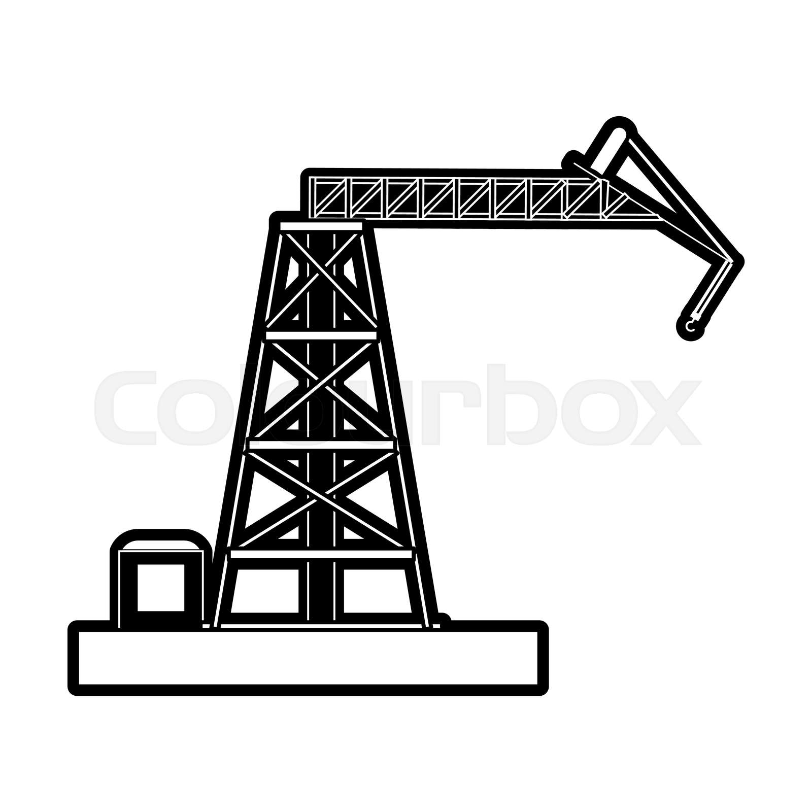 crane construction icon image | Stock vector | Colourbox