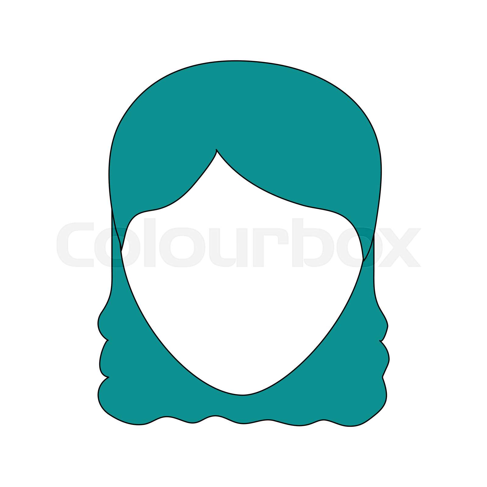 Woman faceless cartoon | Stock vector | Colourbox