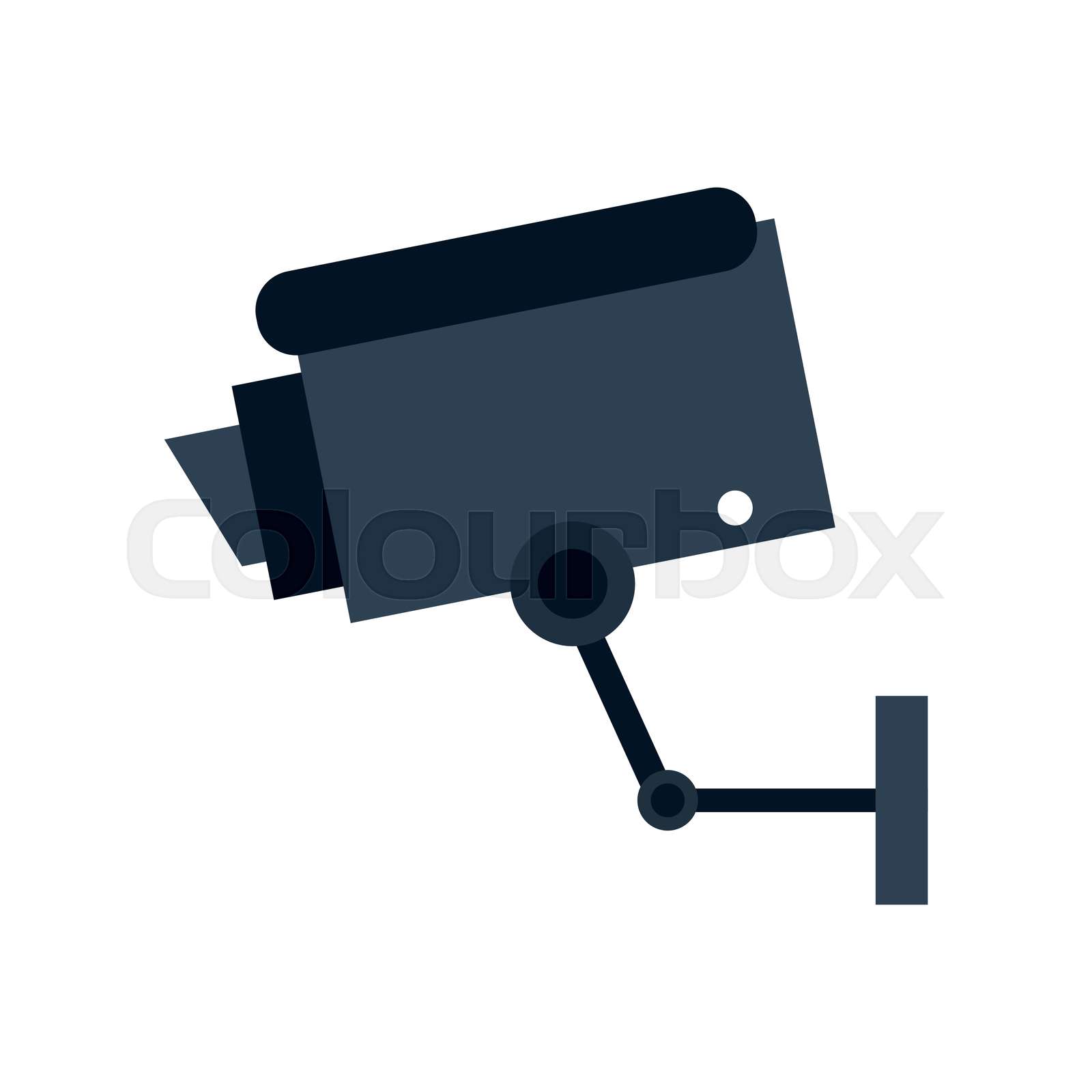 surveillance camera sideview icon image | Stock vector | Colourbox