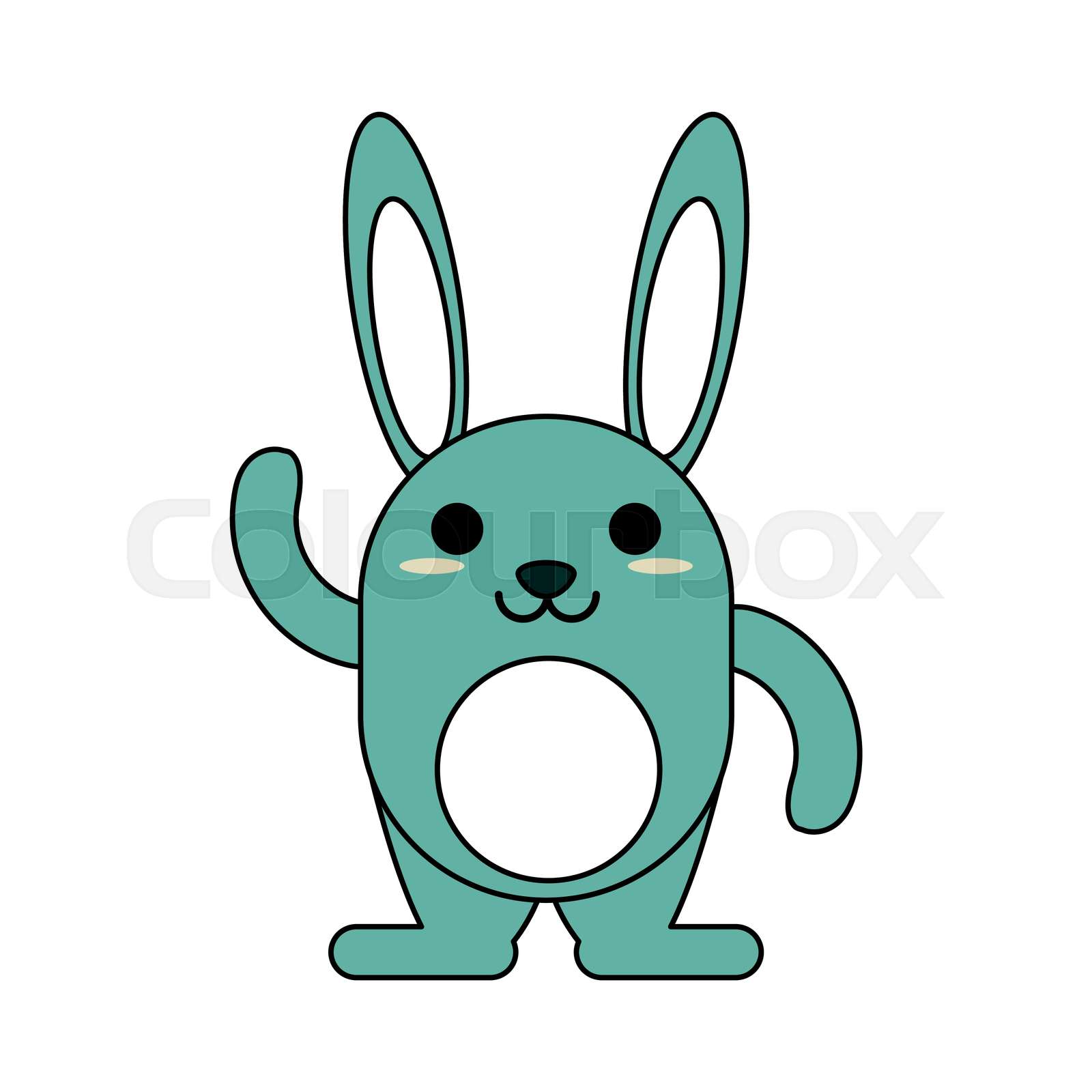 Cartoon Rabbit Body
