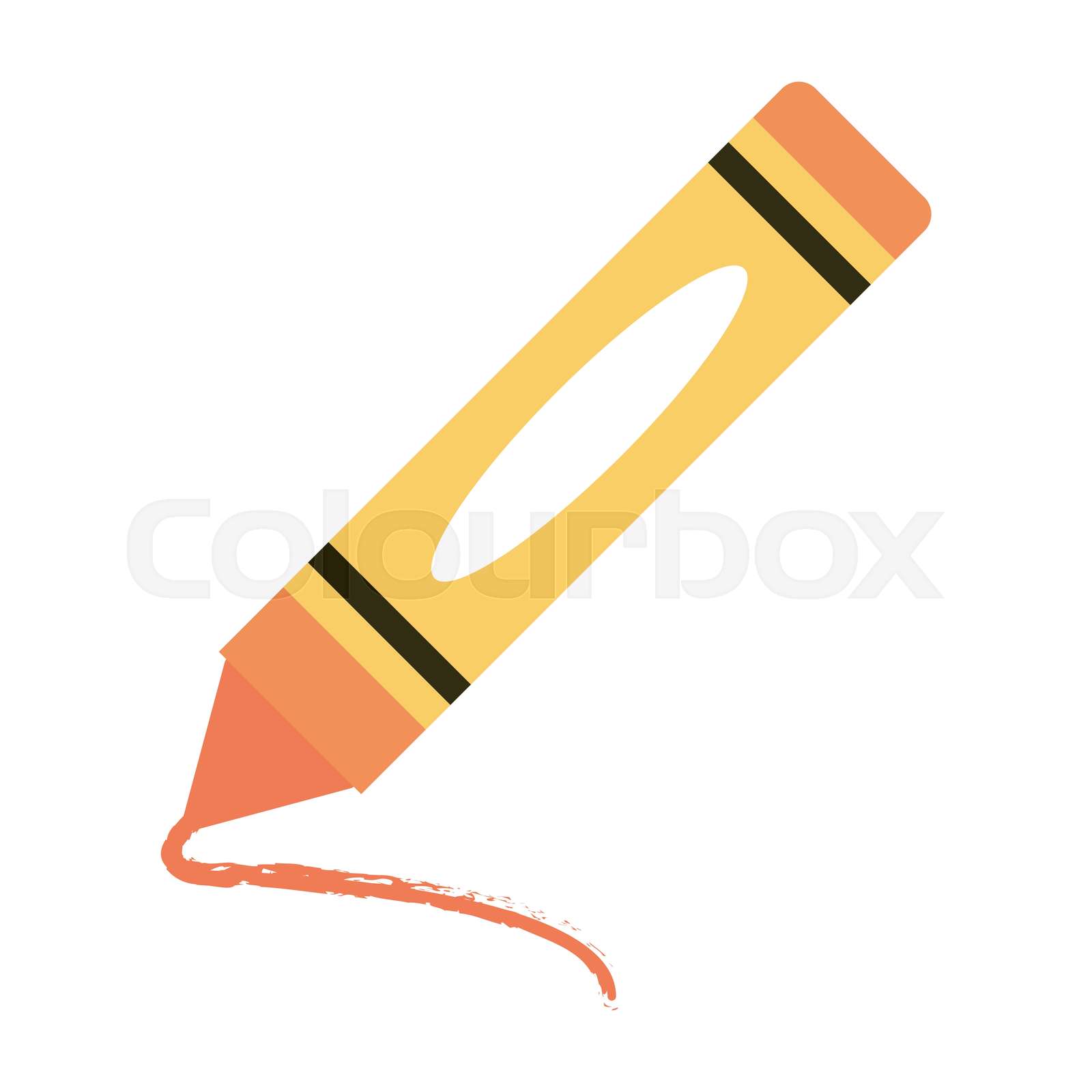 Yellow Crayon Clip Art