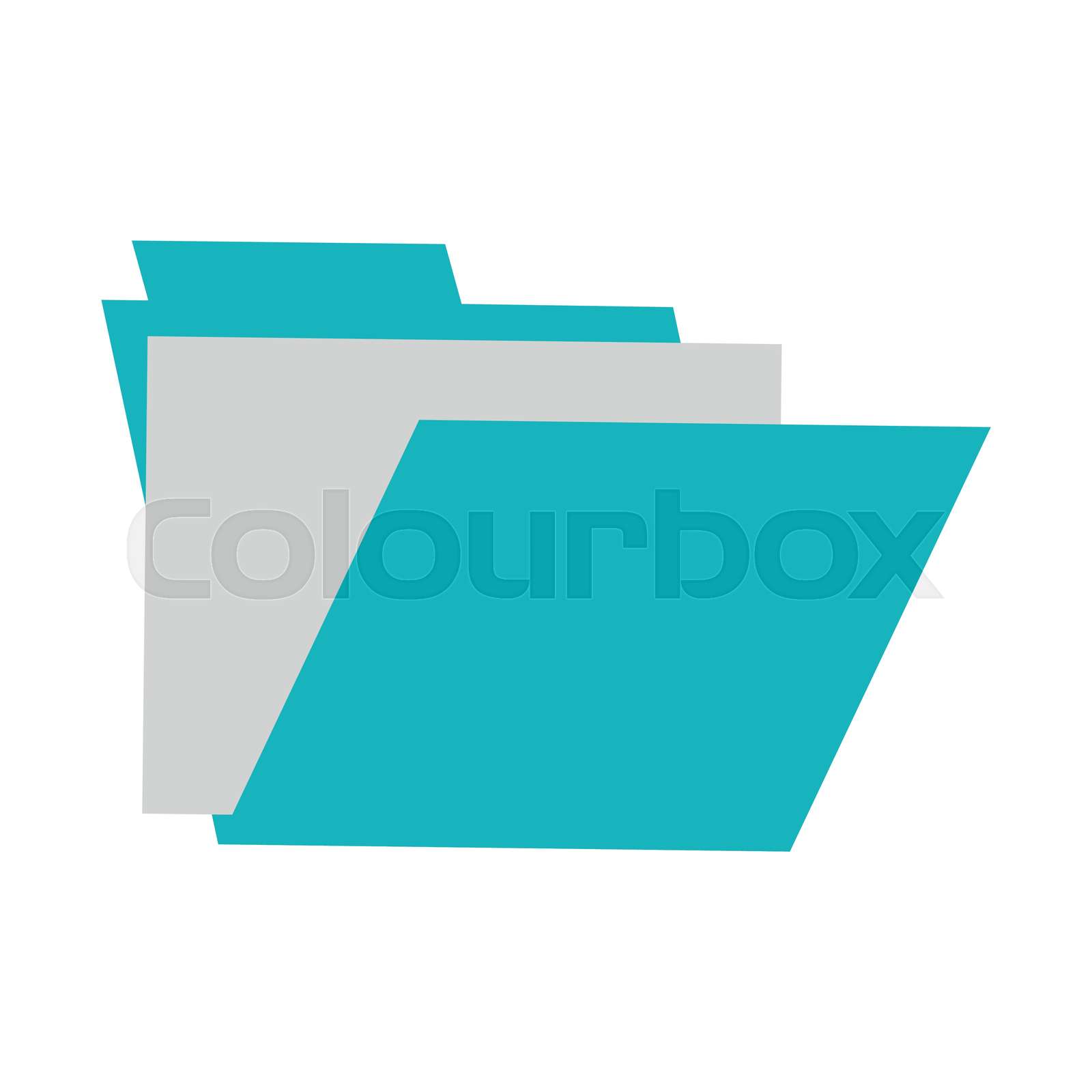 open file folder icon image | Stock vector | Colourbox