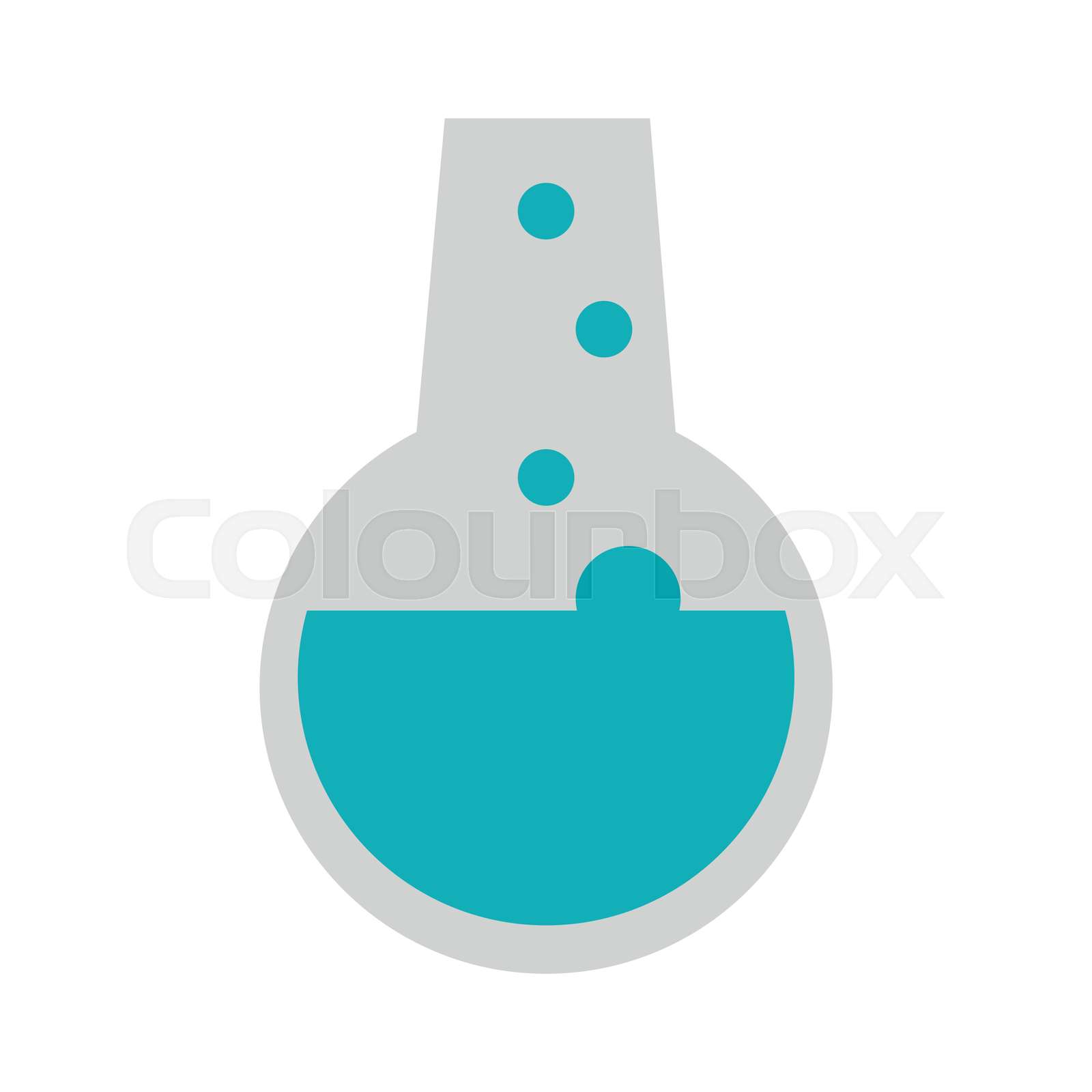 round bottom flask icon image | Stock vector | Colourbox