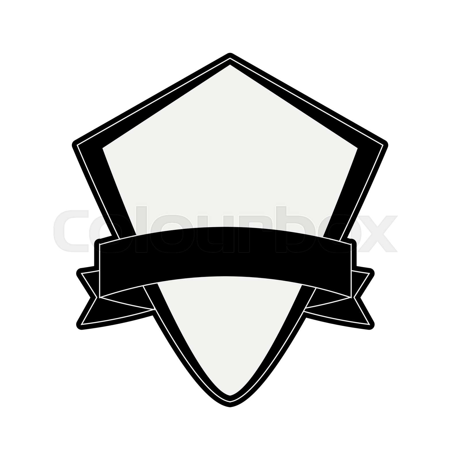 shield badge icon image | Stock vector | Colourbox