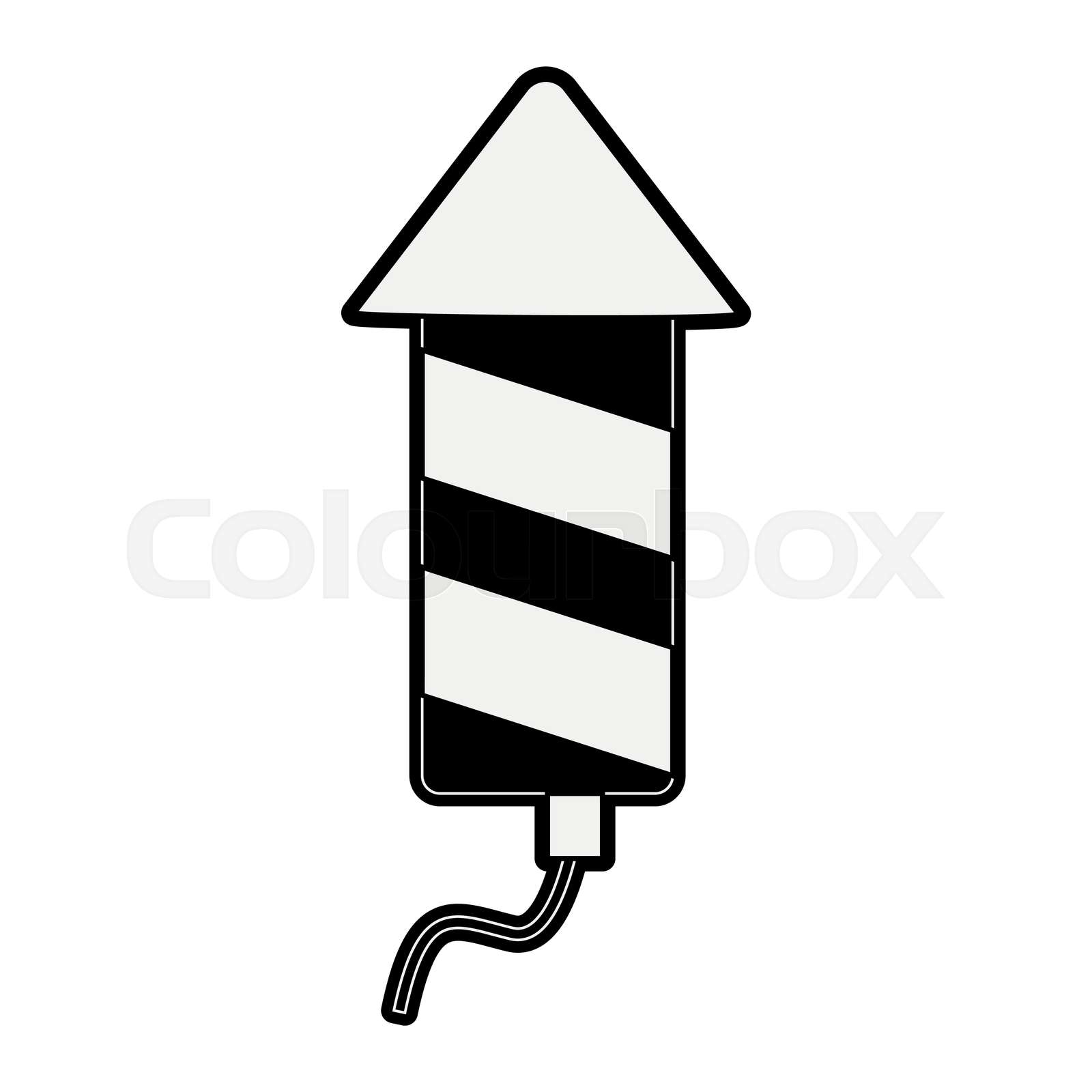 firecracker firework icon image | Stock vector | Colourbox