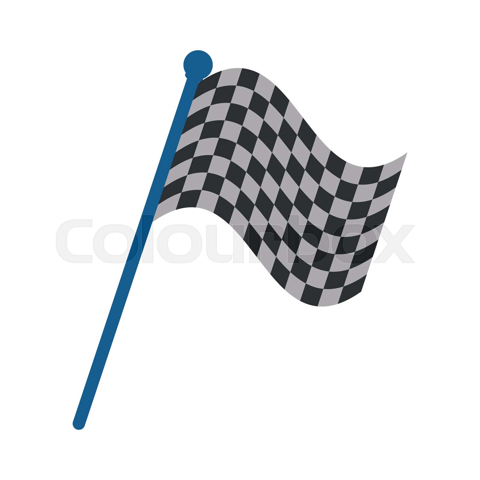 rennen, auto, fahne | Stock-Vektor | Colourbox