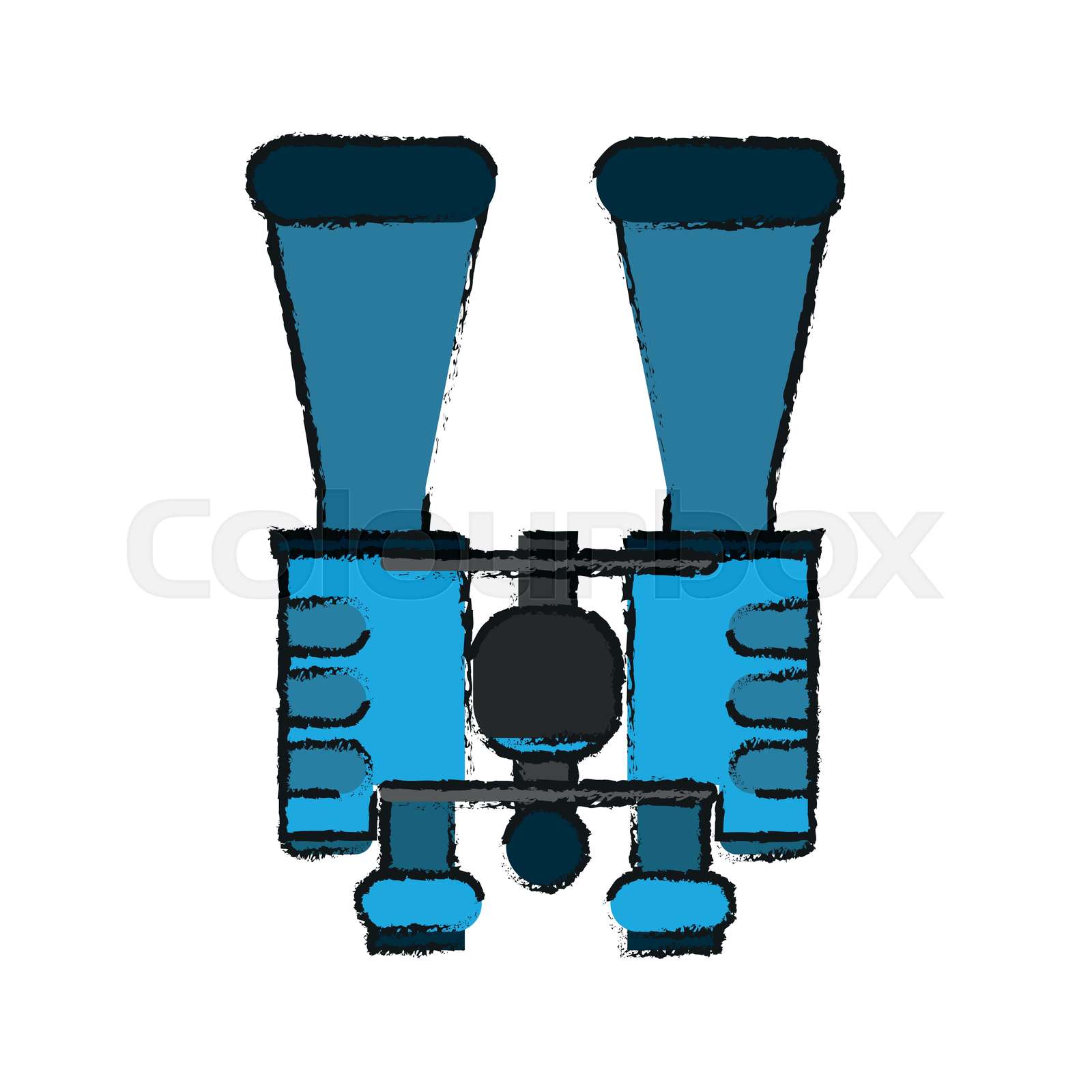Binoculars spy tool | Stock vector | Colourbox