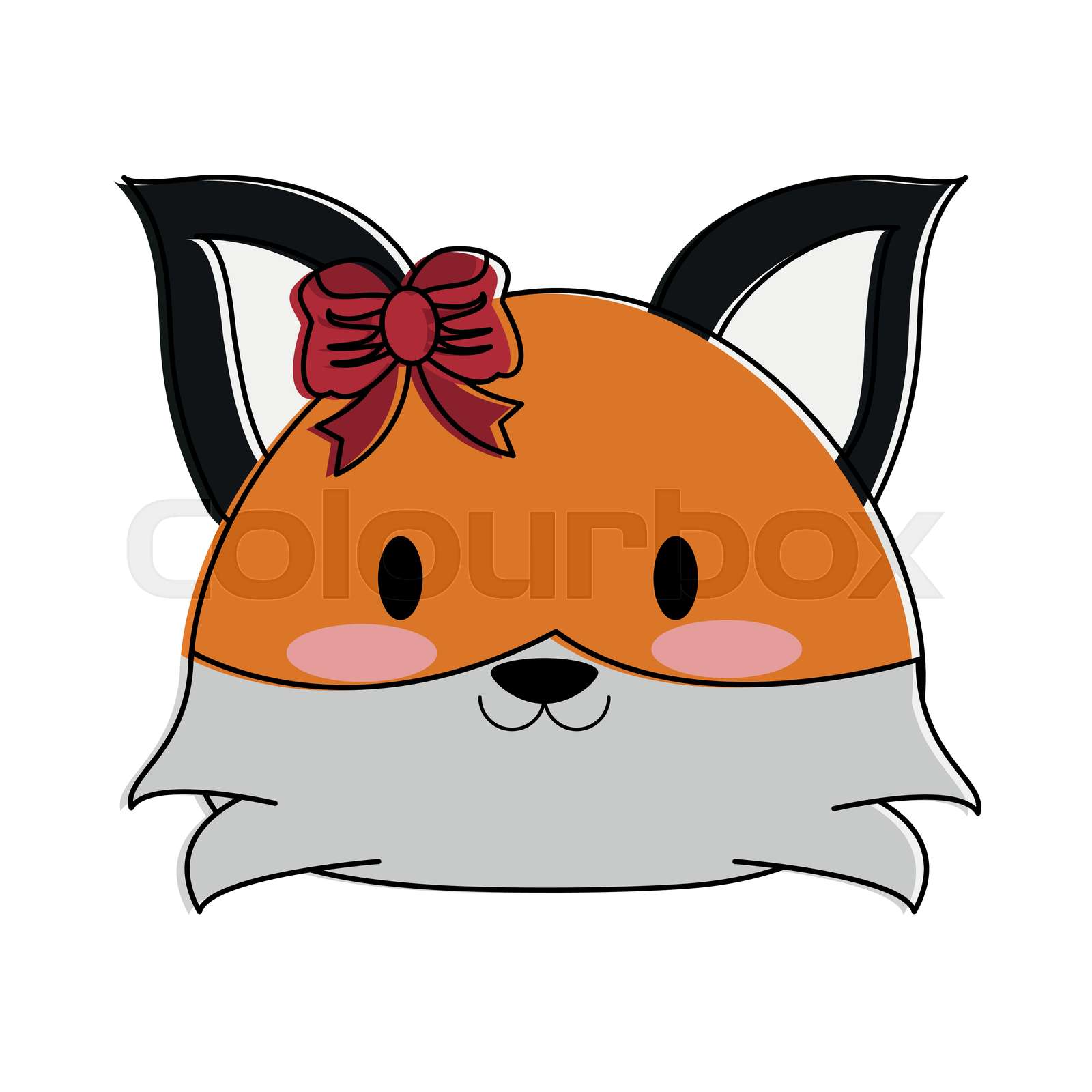 Fuchs Symbol Illustration Stock Vektor Colourbox