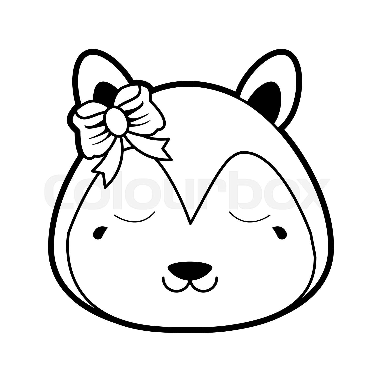 squirrel crying cute animal cartoon icon image | Stock vector | Colourbox