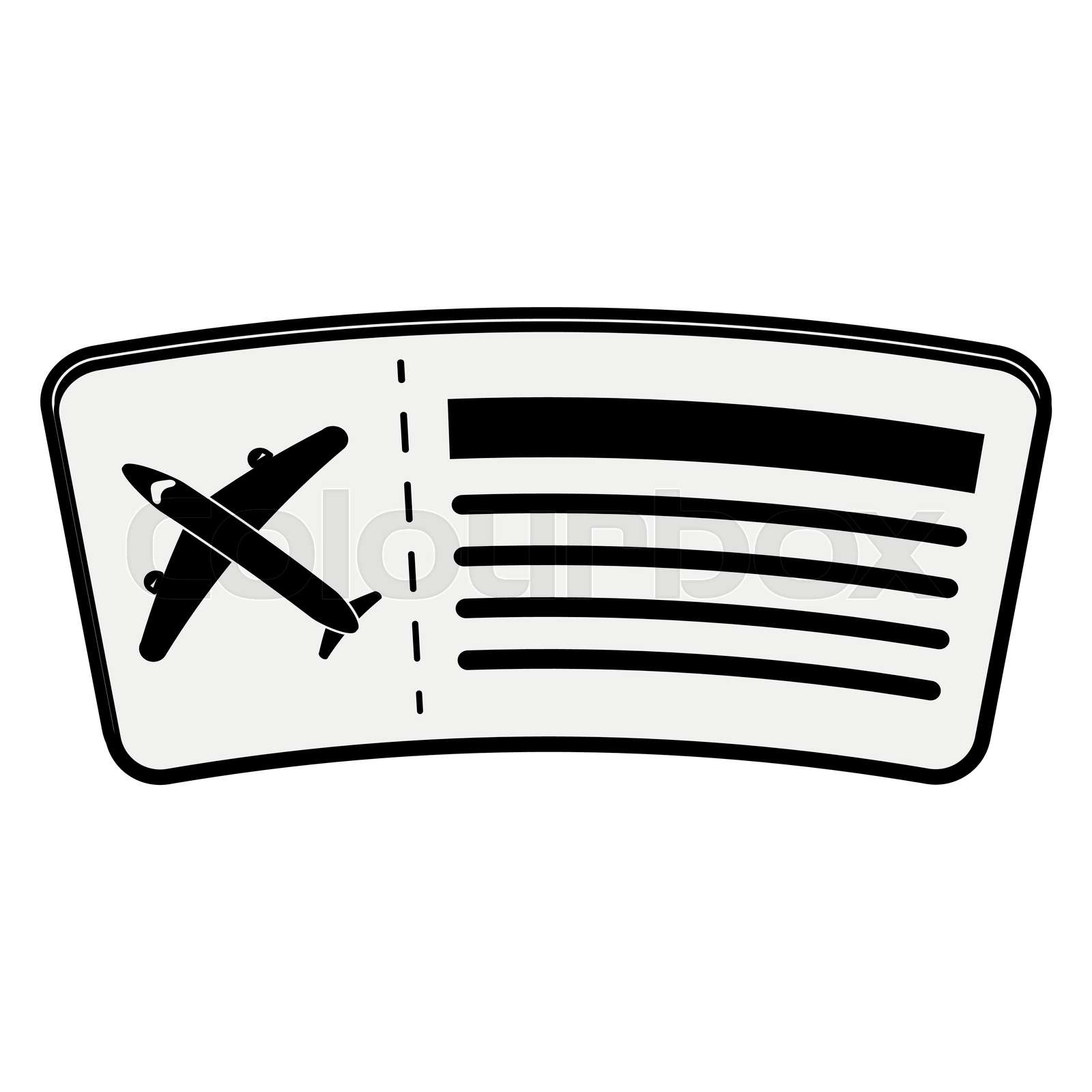 boarding pass icon image | Stock vector | Colourbox