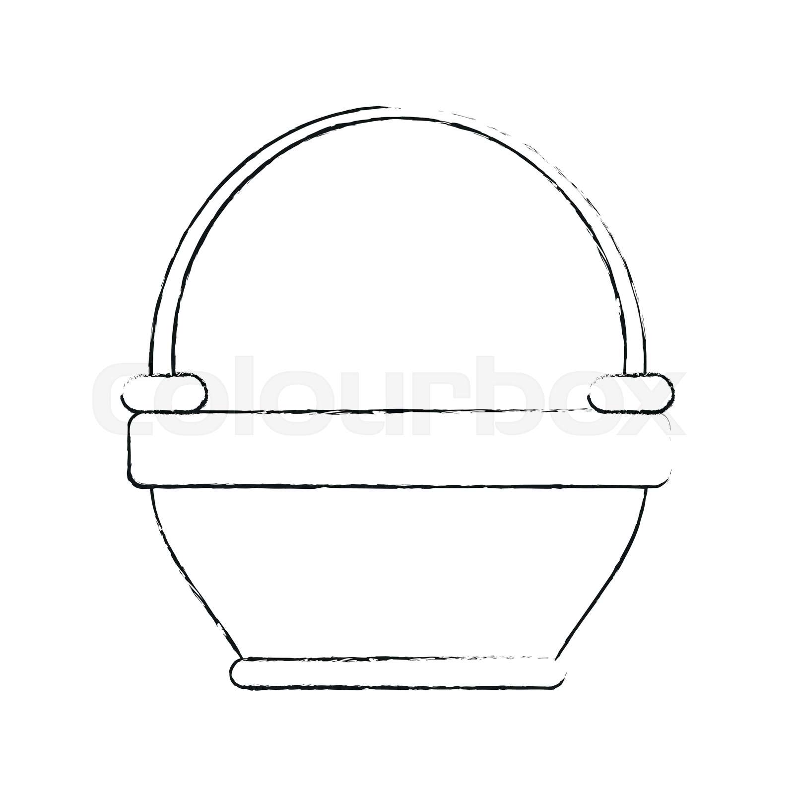 Empty basket isolated | Stock vector | Colourbox