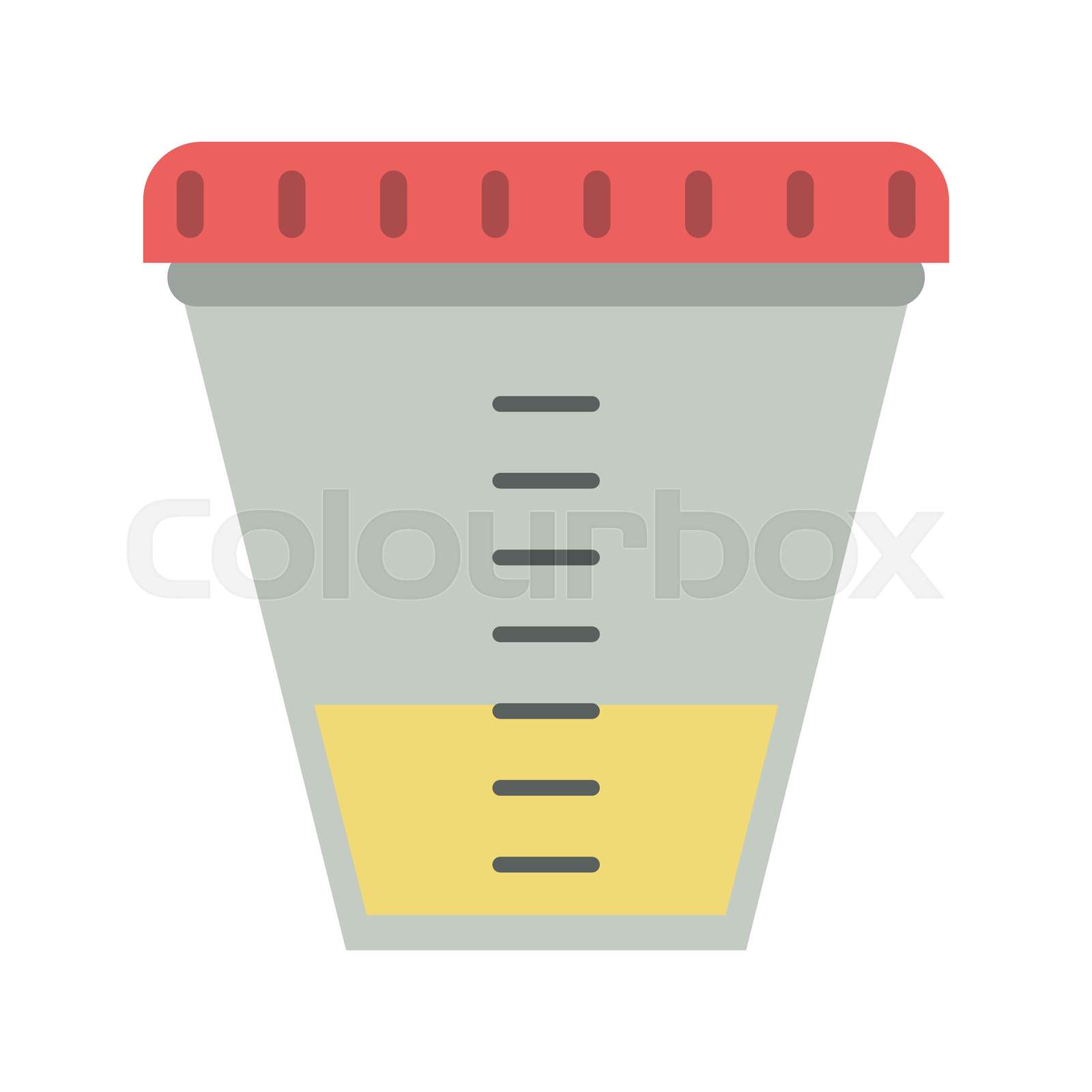 Urine test container | Stock vector | Colourbox