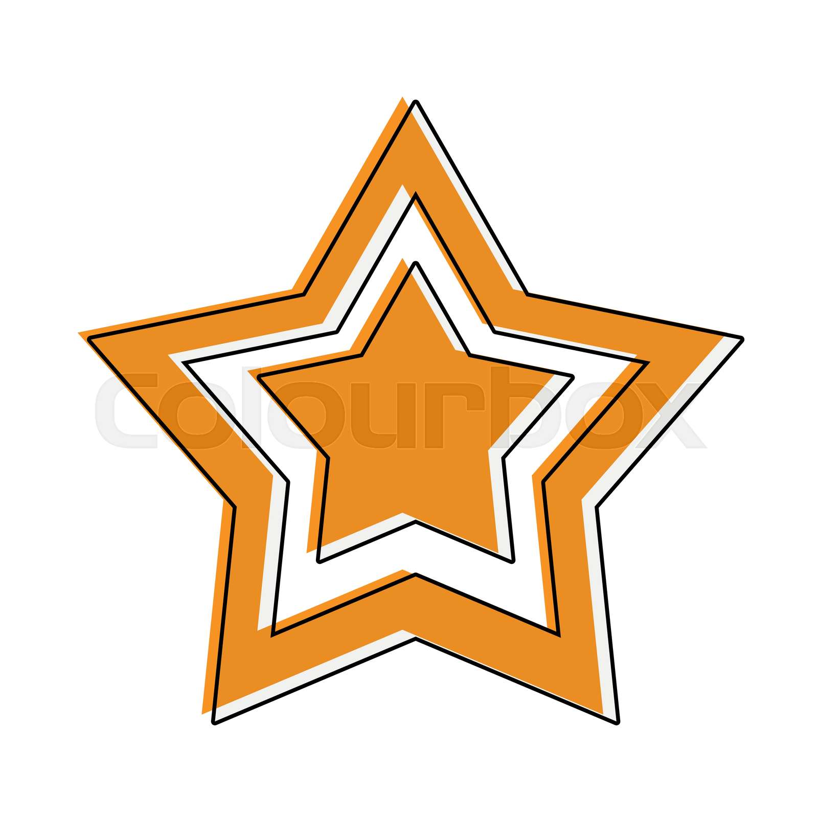 Star shape symbol | Stock vector | Colourbox