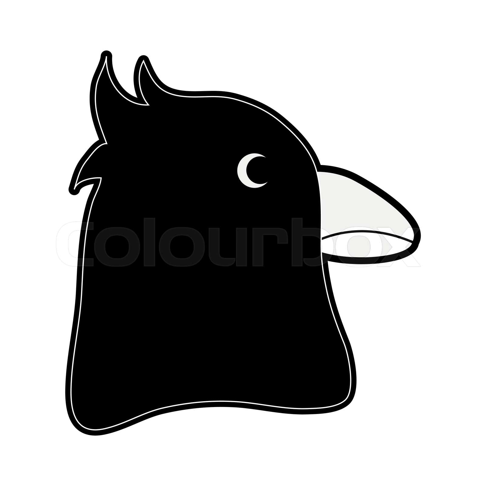 Bird head cartoon | Stock vector | Colourbox
