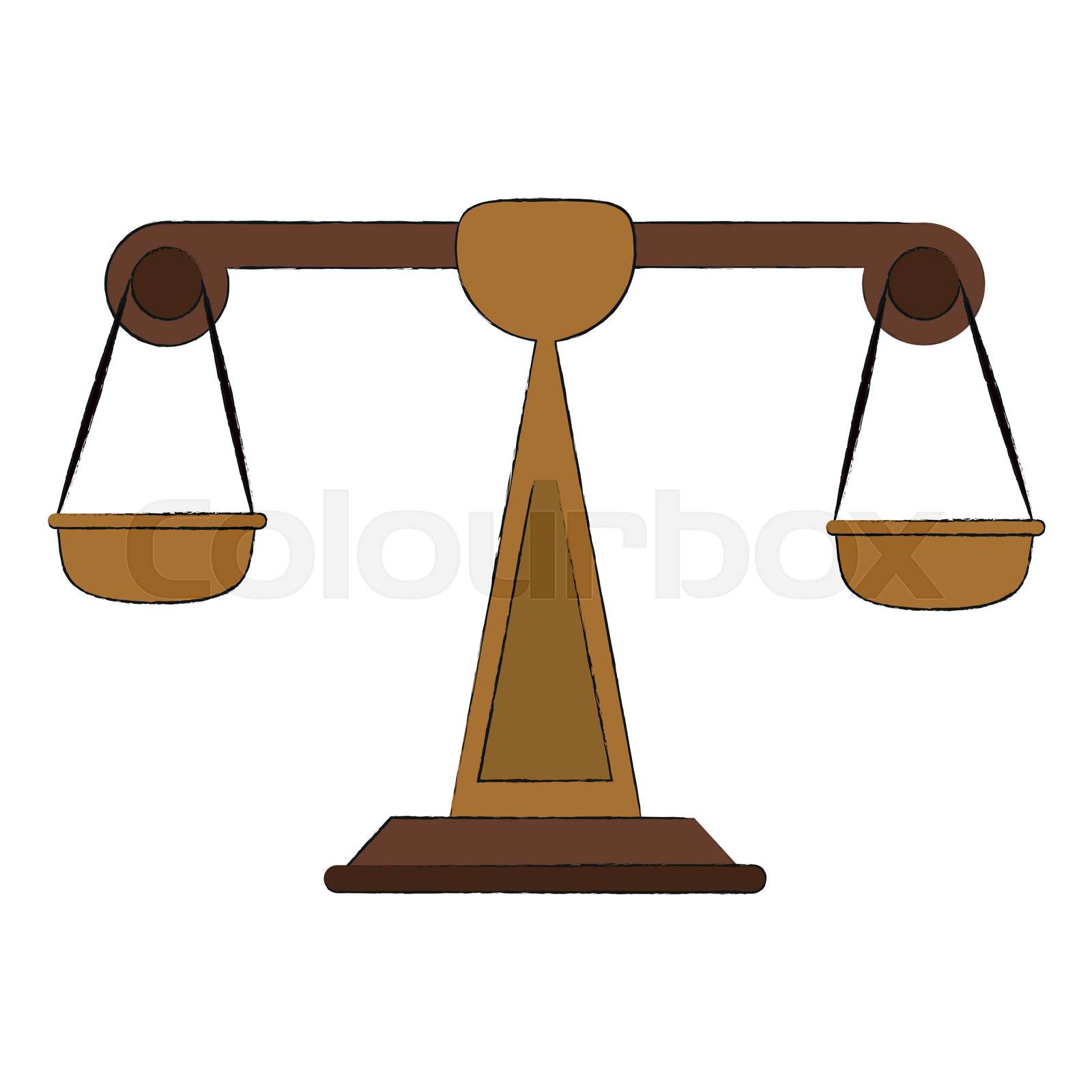 justiz, gerichtsbarkeit, symbol | Stock-Vektor | Colourbox