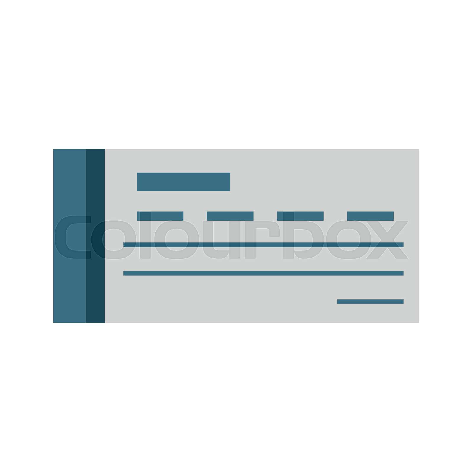 Bank check symbol | Stock vector | Colourbox