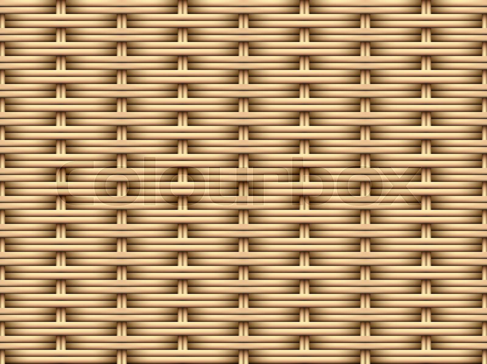 Seamless 3D Brown Rattan pattern, vector art | Stock vector | Colourbox