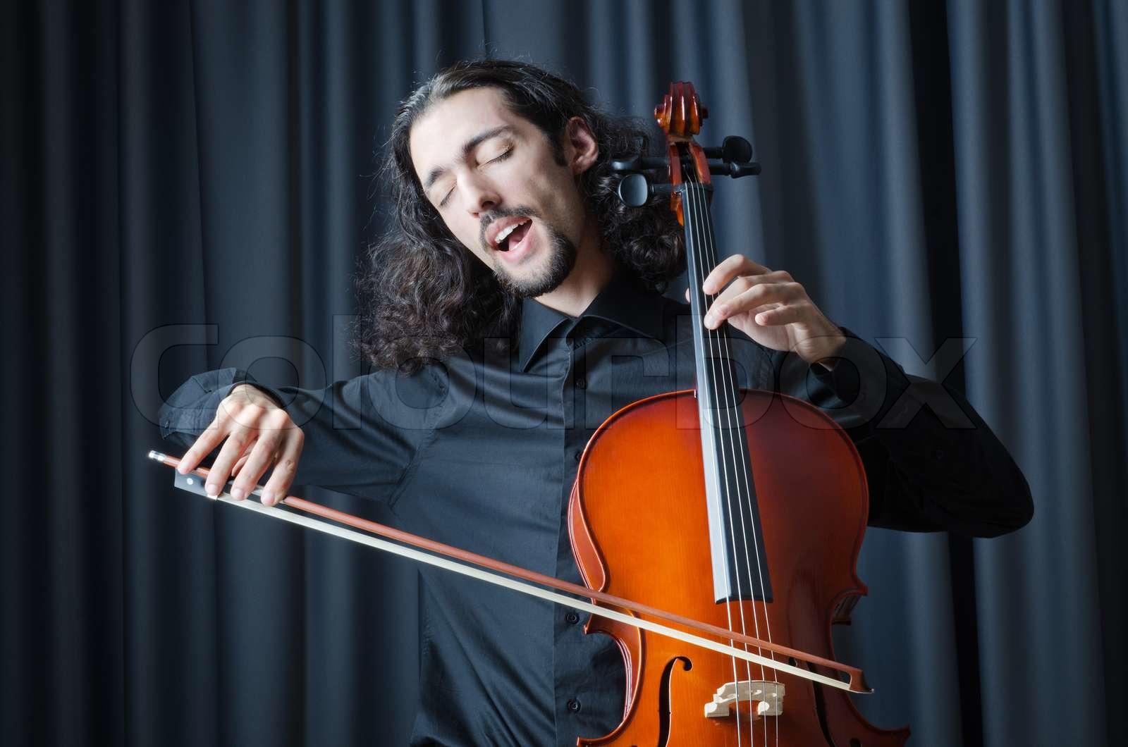 Man playing the cello | Stock image | Colourbox