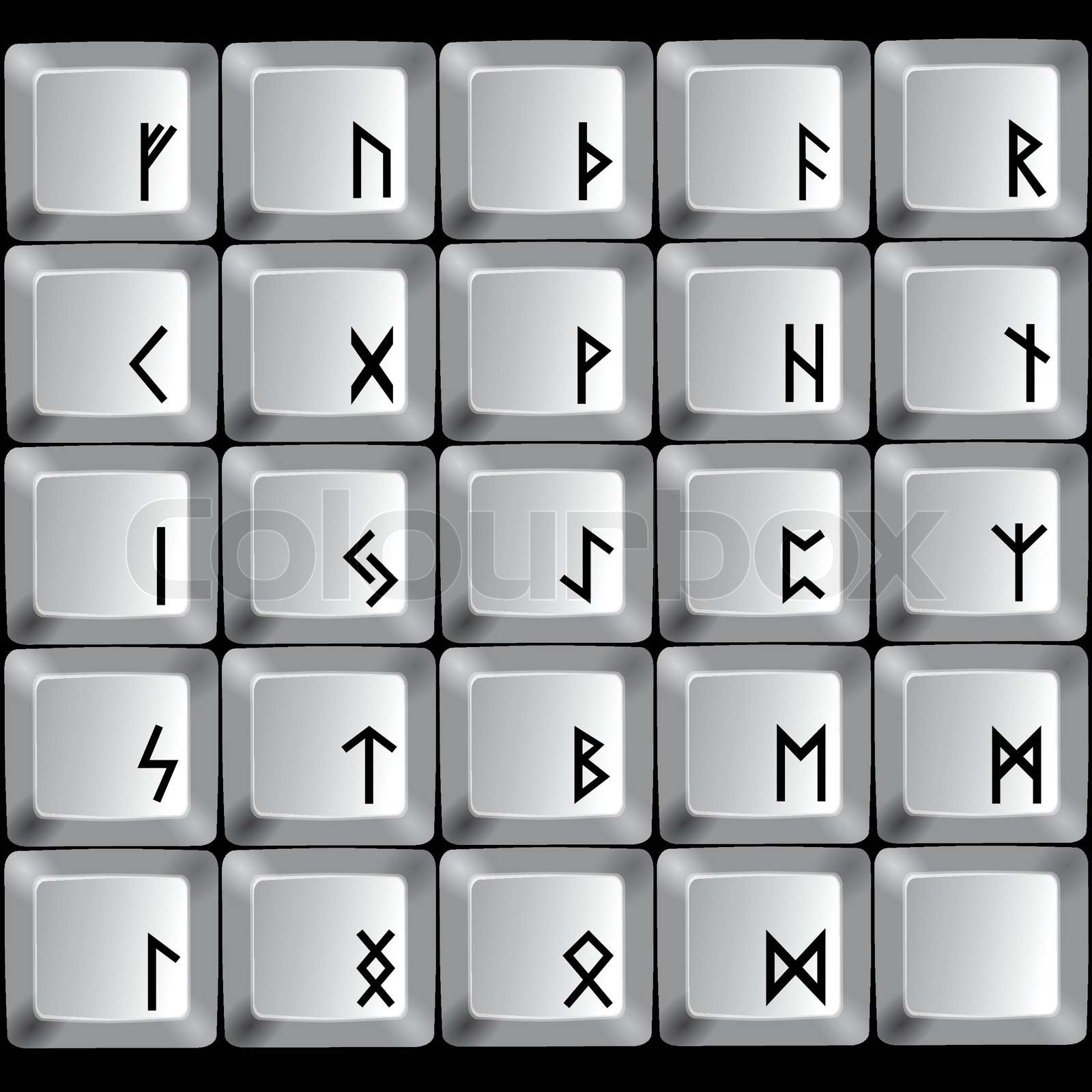 Rune symbols | Stock vector | Colourbox