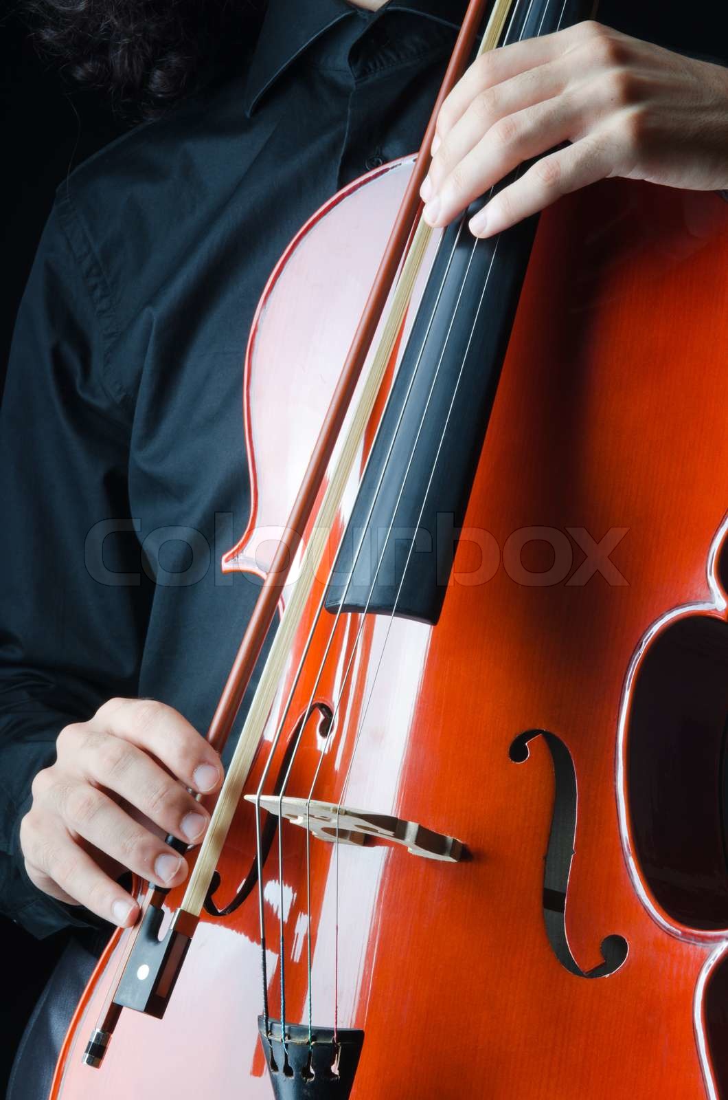 Man playing the cello | Stock image | Colourbox
