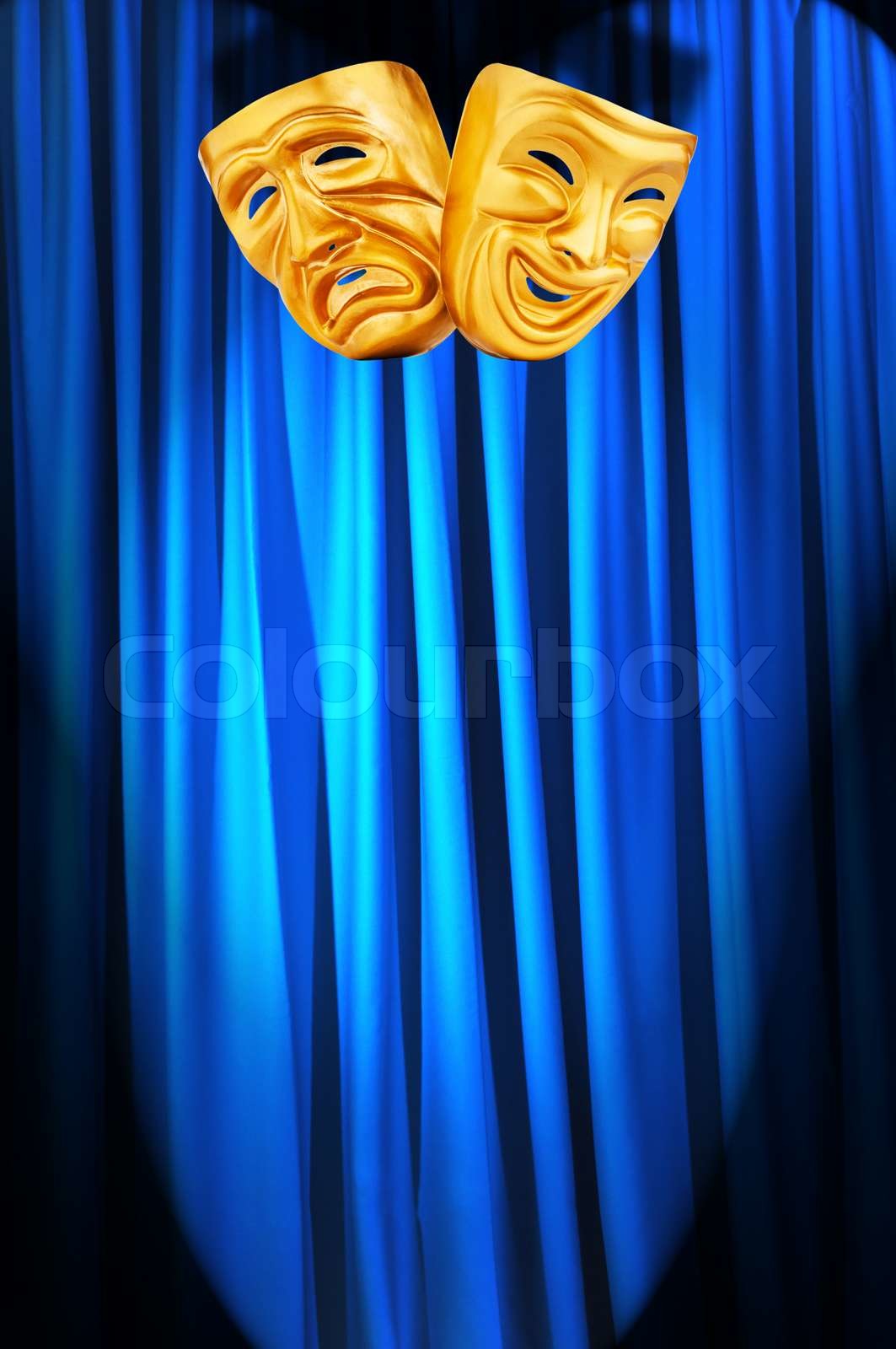 Theateraufführung Konzept mit Masken | Stock Bild | Colourbox