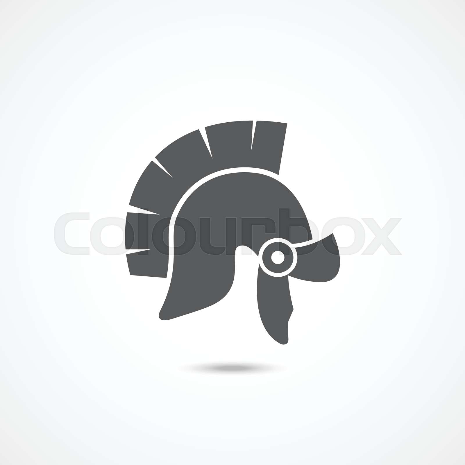 Gladiator helmet icon | Stock vector | Colourbox