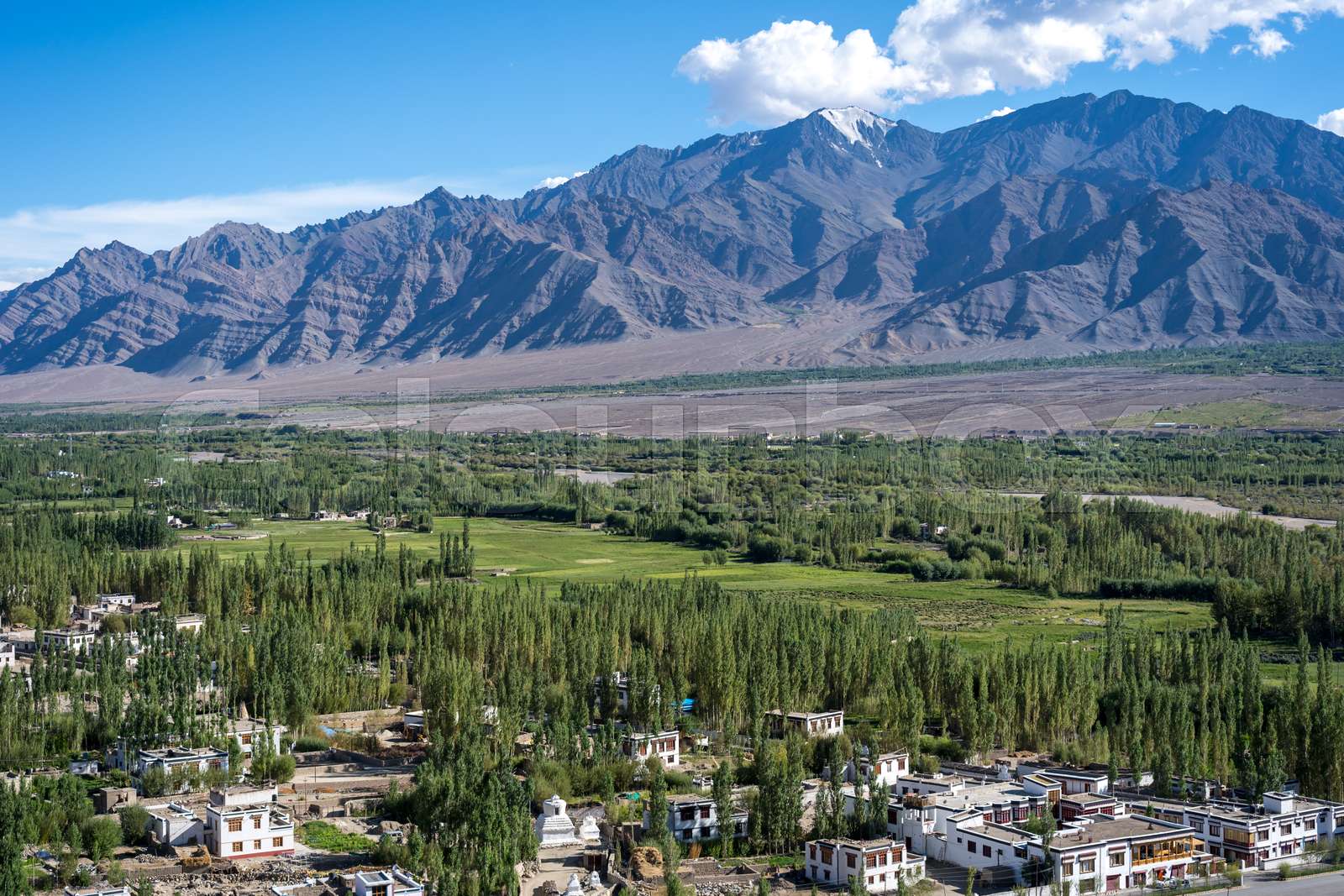 Aerial view of Ladakh, India. | Stock image | Colourbox