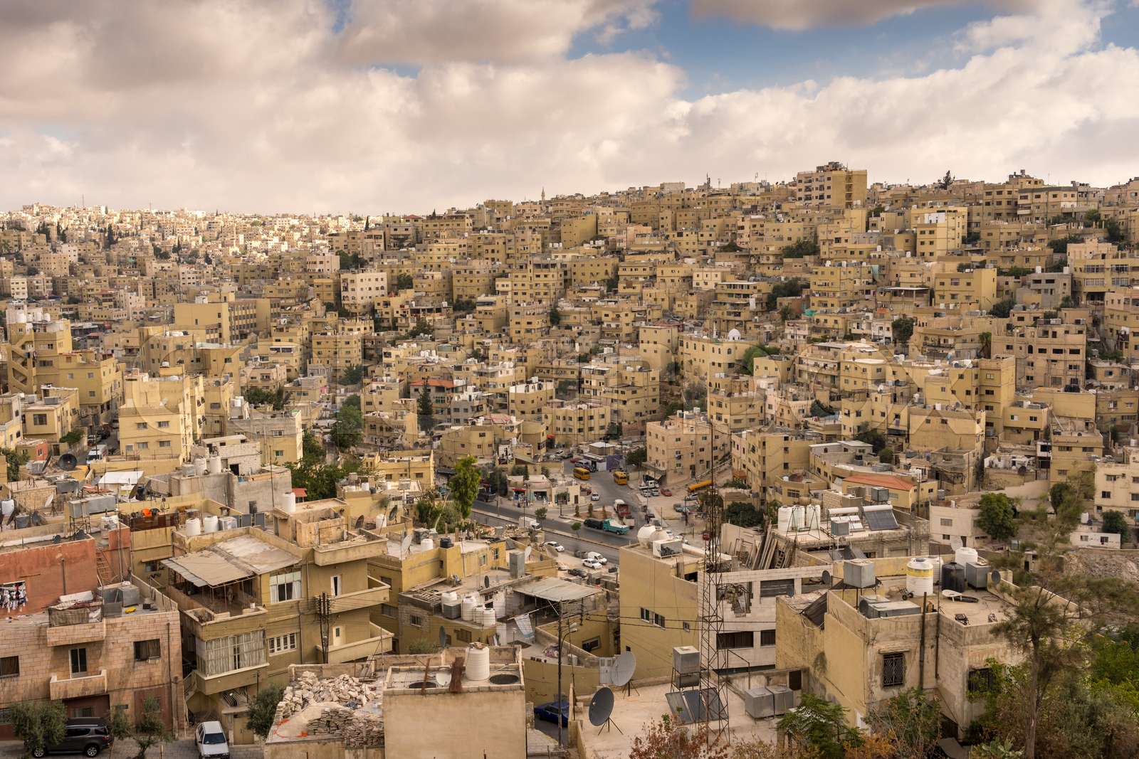 Aerial view of Amman City | Stock image | Colourbox
