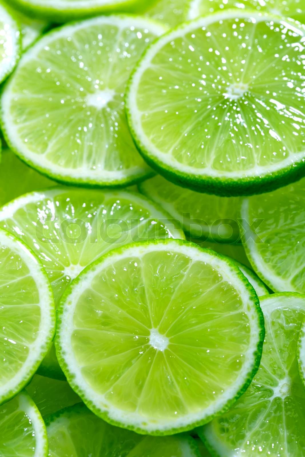 Lime slices | Stock image | Colourbox