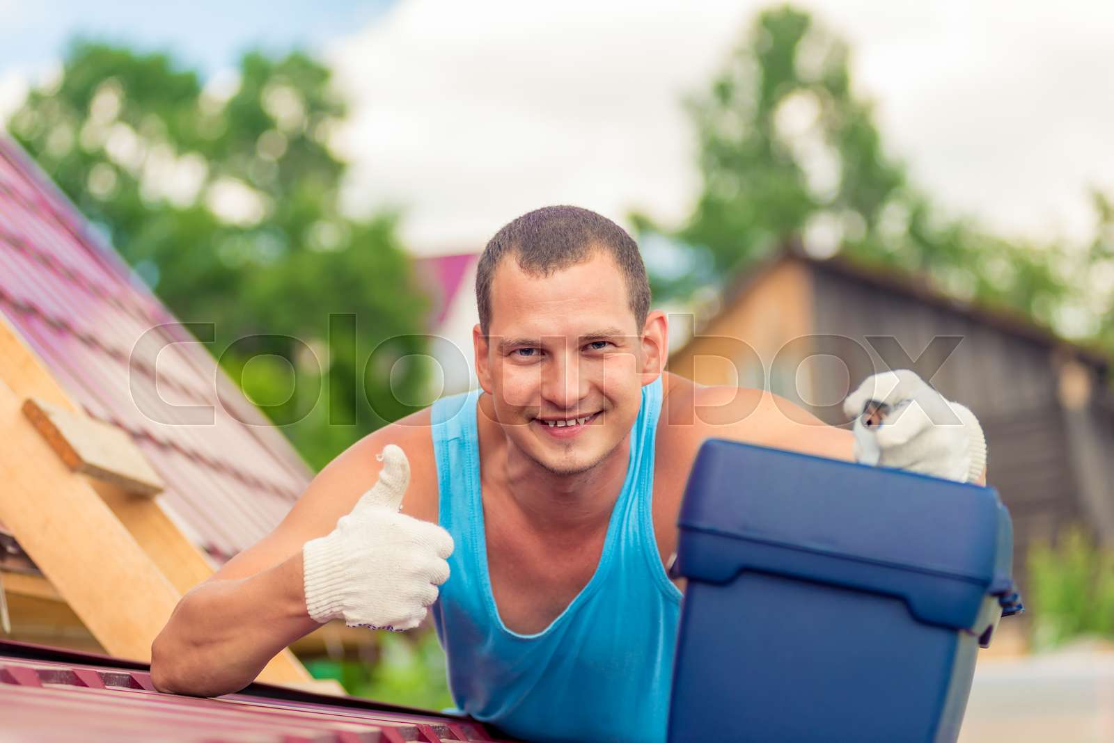 arbejder, voksen, forbedring | Stock foto | Colourbox
