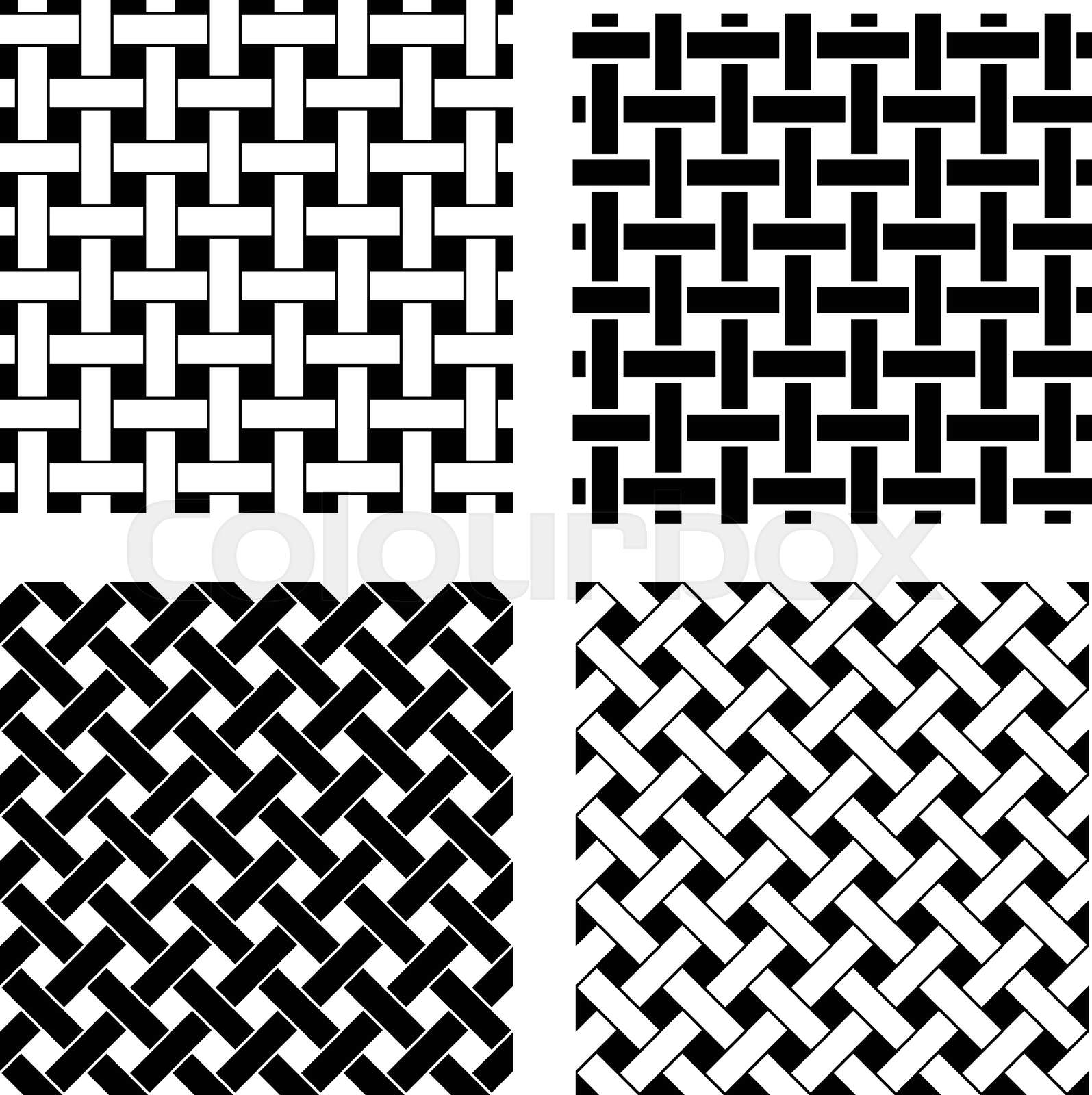 Seamless knot pattern in black and white, vector | Stock vector | Colourbox