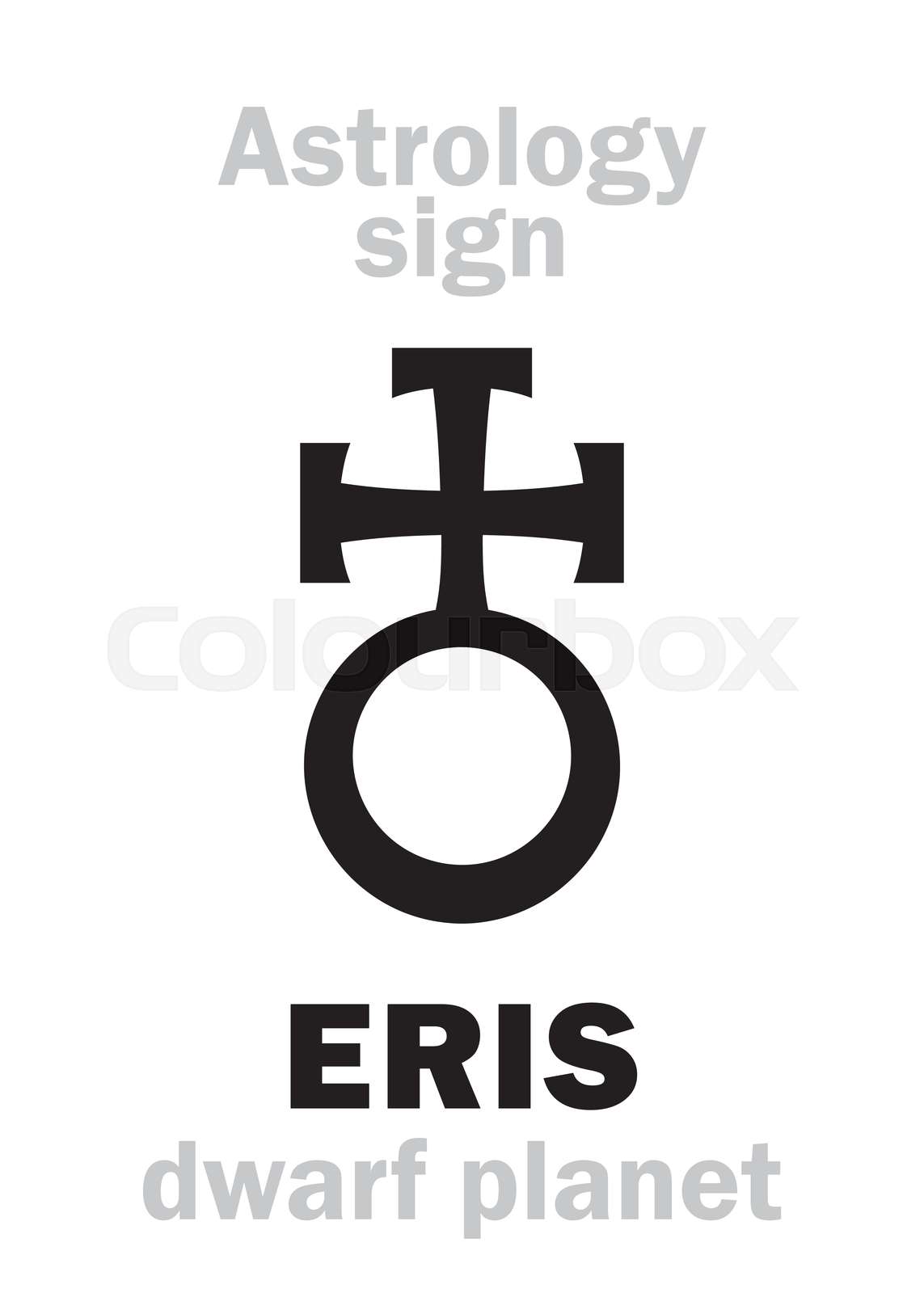 Astrology: planet ERIS | Stock vector | Colourbox