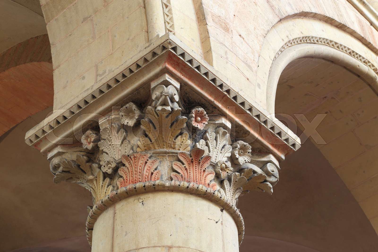Column capital | Stock image | Colourbox