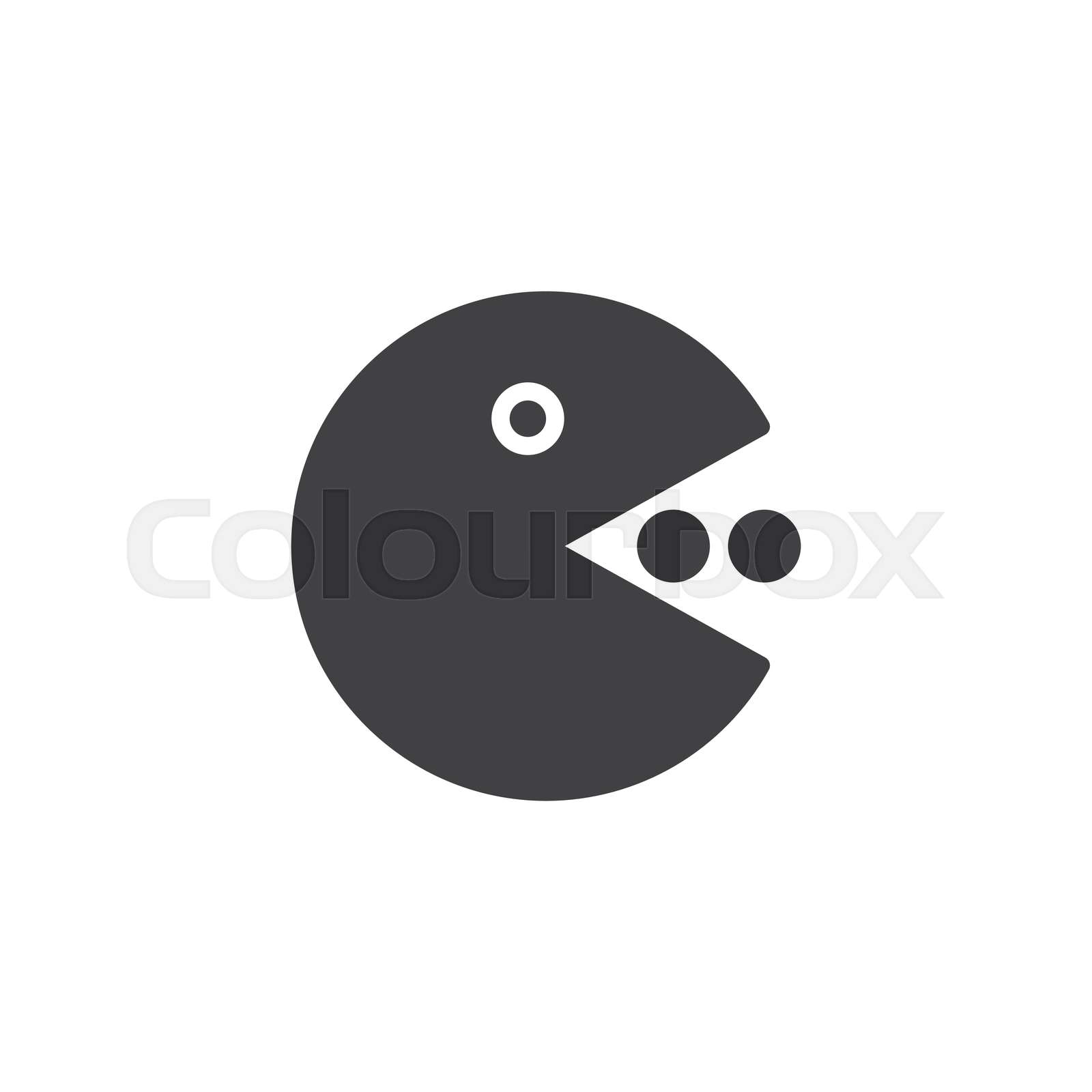 Pac-Man eating balls vector icon | Stock vector | Colourbox Pac-Man eating balls vector icon | Stock vector | Colourbox