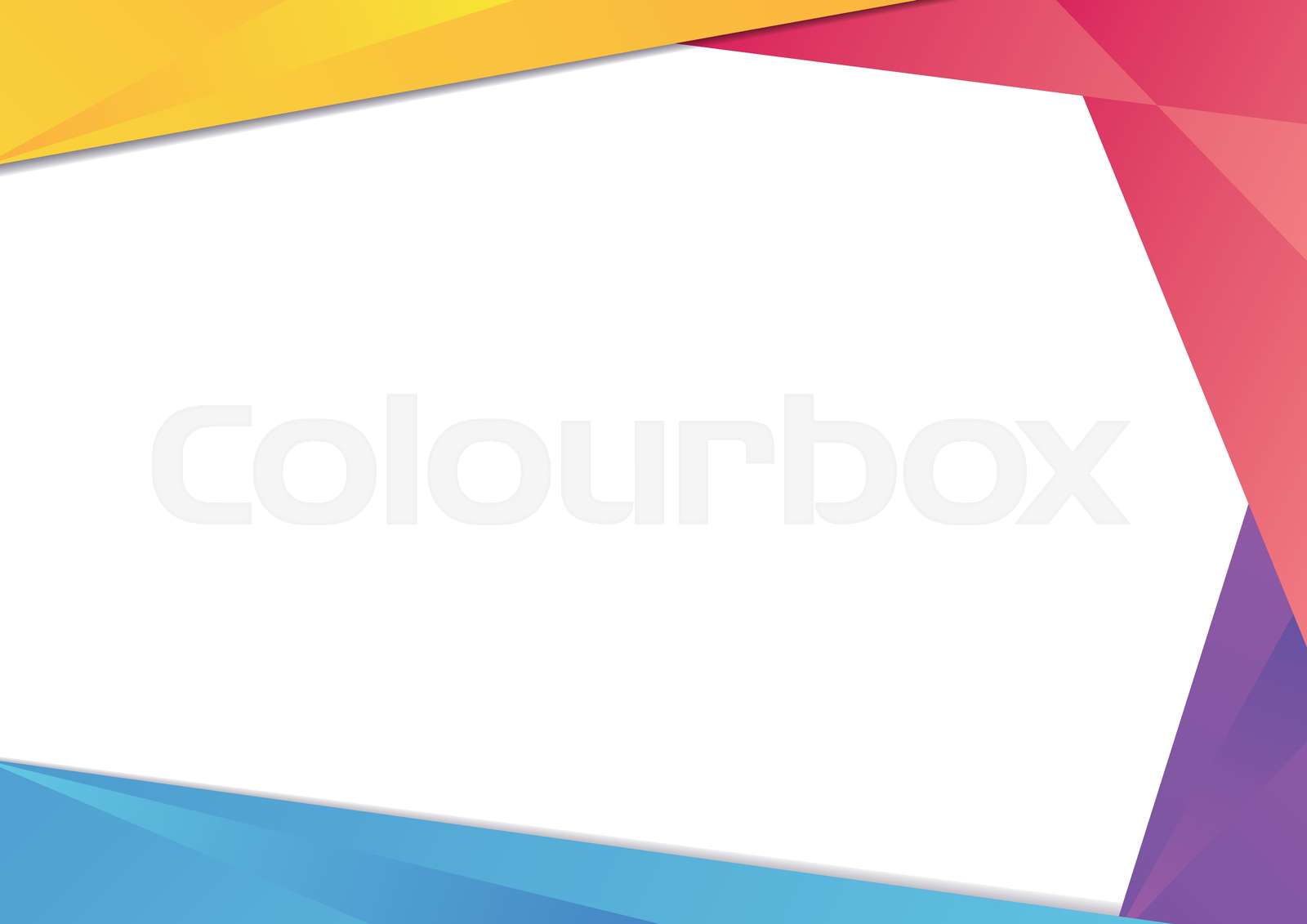 Colorful triangle frame border | Stock vector | Colourbox