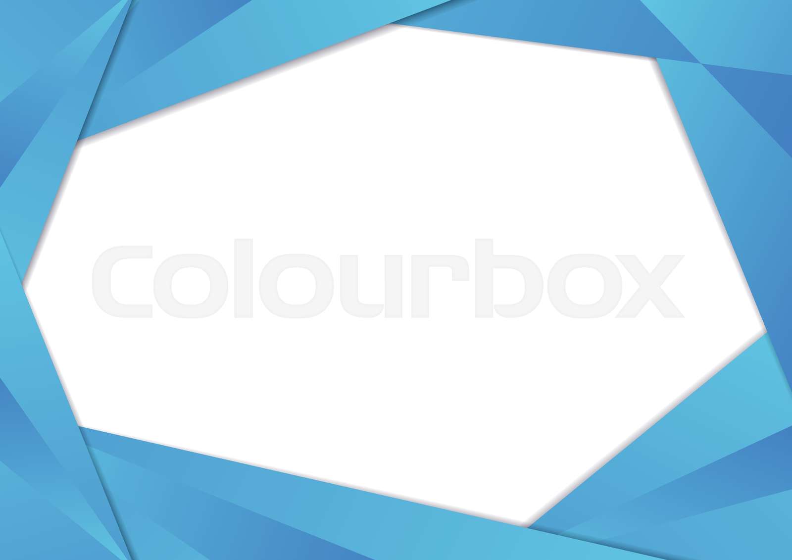 Blue triangle frame border | Stock vector | Colourbox