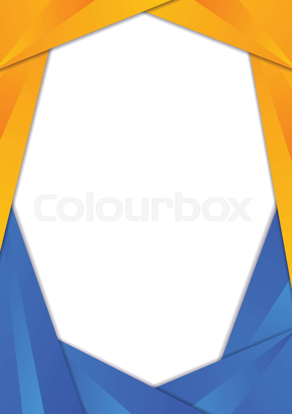 Colorful triangle frame border | Stock vector | Colourbox