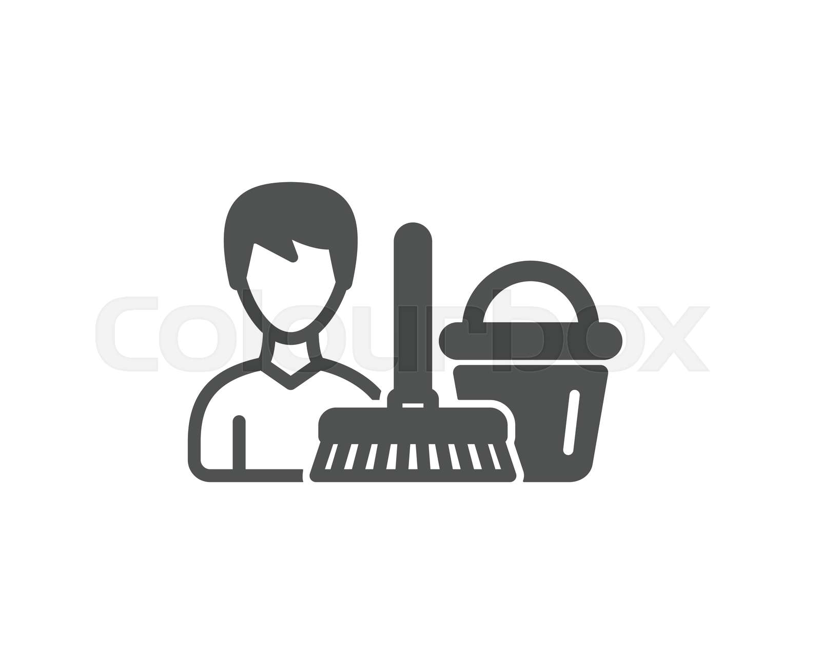 Cleaning Person Icon