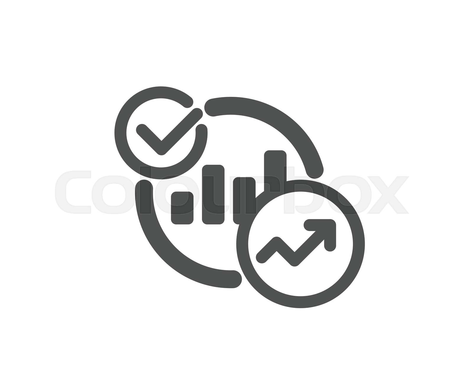 icon, einfach, diagramm | Stock-Vektor | Colourbox