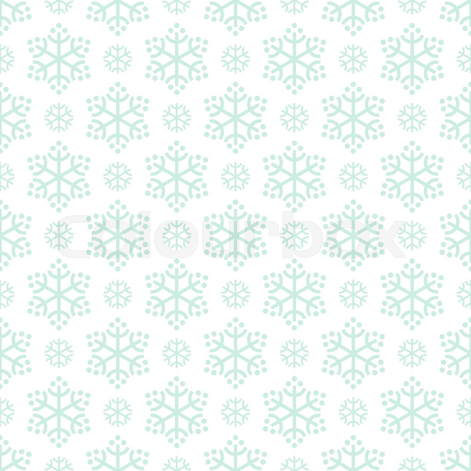 Seamless snow pattern | Stock vector | Colourbox