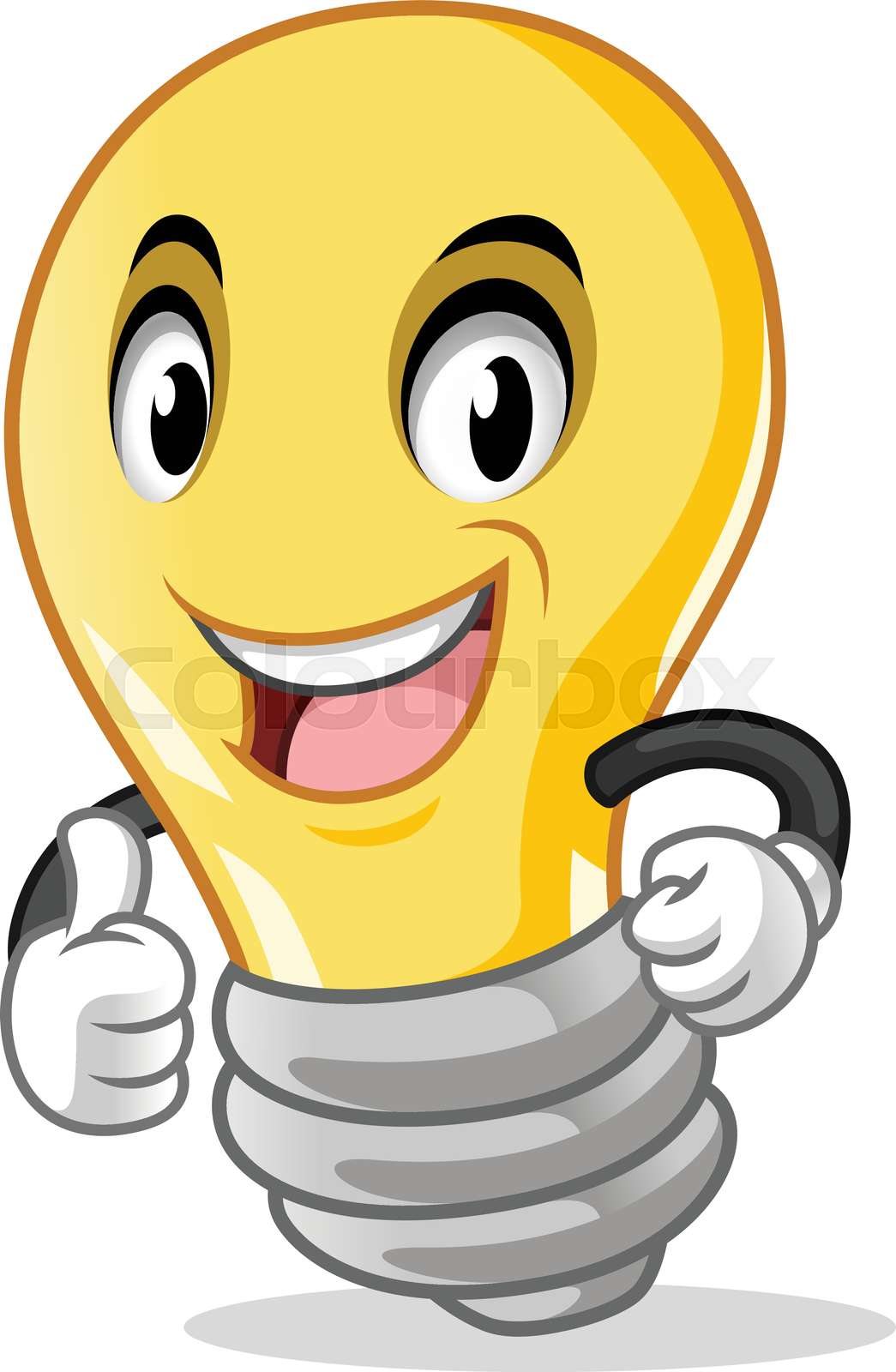 Light Bulb Mascot Cartoon Character Design Vector Illustration | Stock ...