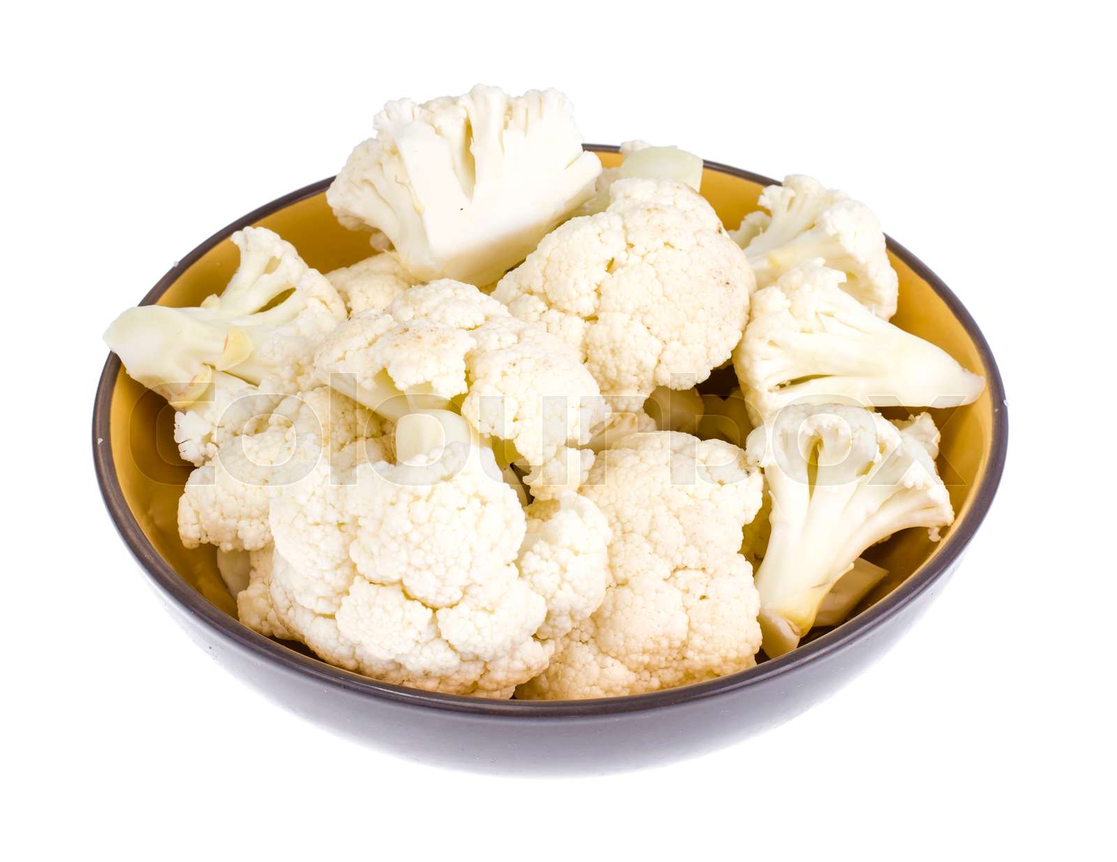 White chopped cauliflower | Stock image | Colourbox
