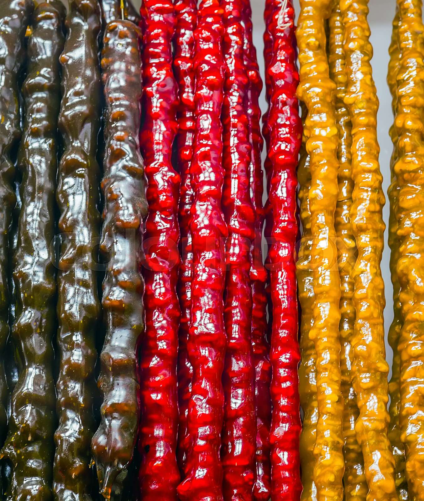 Churchkhela Georgian homemade sweets | Stock image | Colourbox