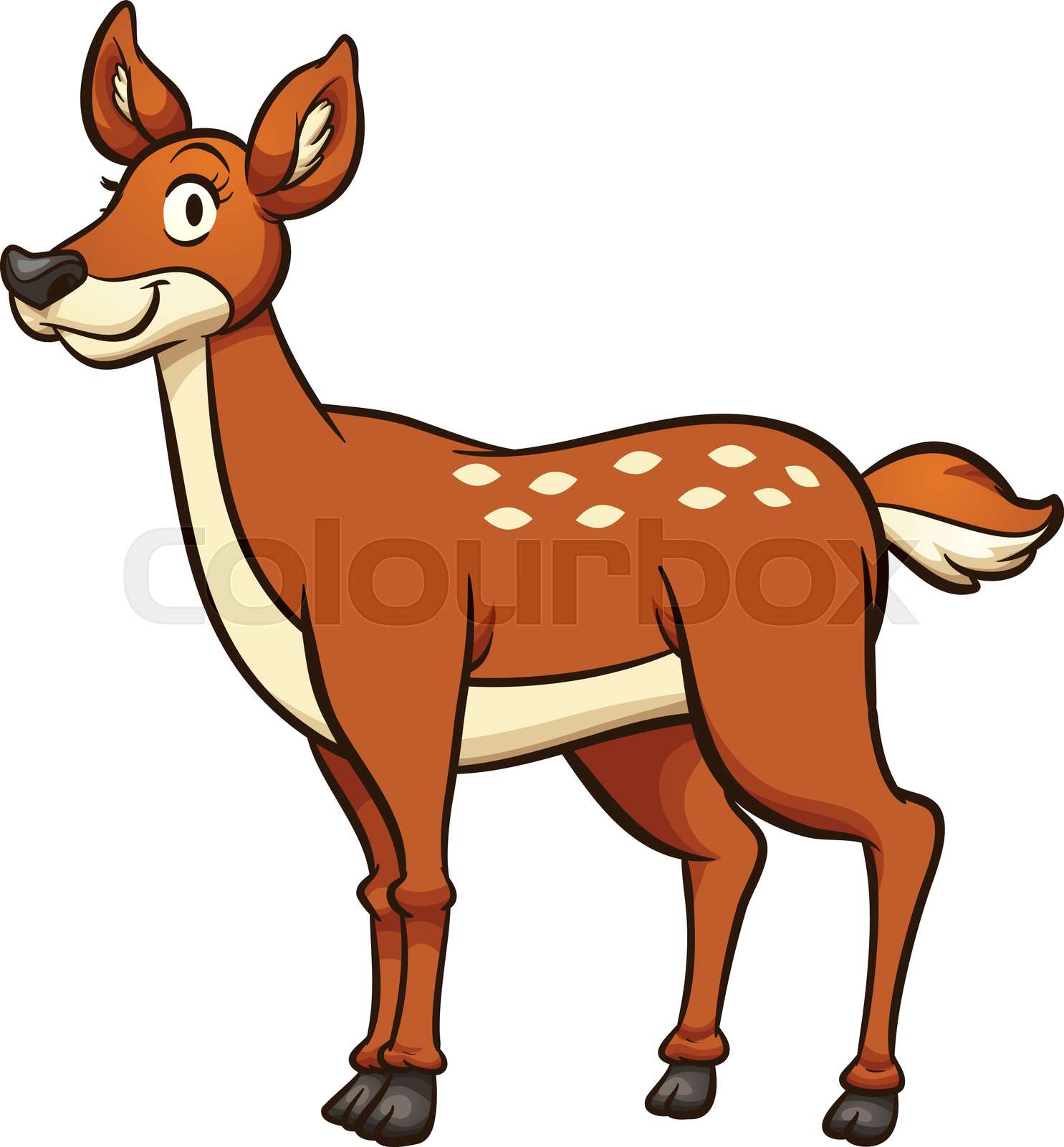Female deer | Stock vector | Colourbox