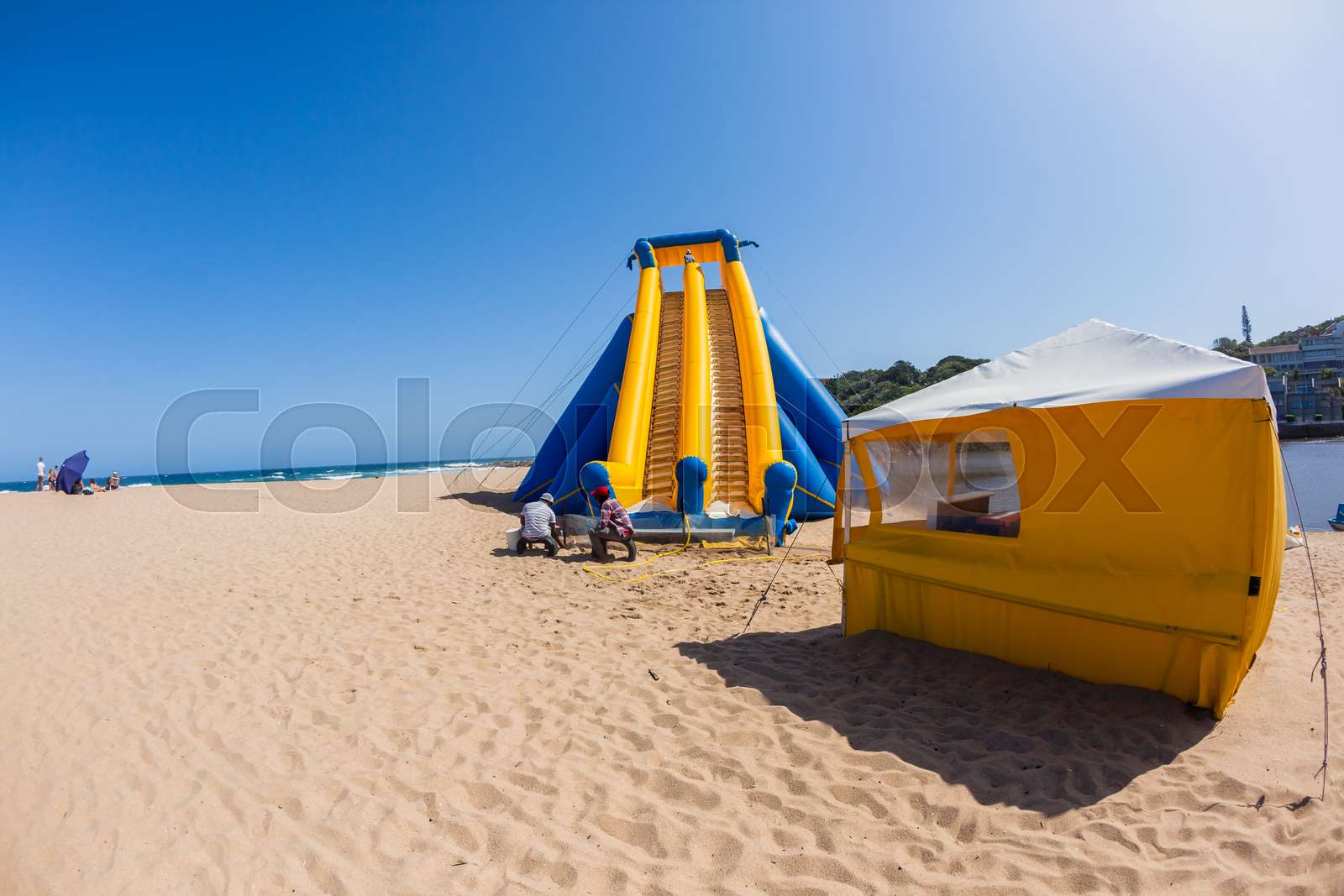 Beach Tall High Water Slide | Stock image | Colourbox