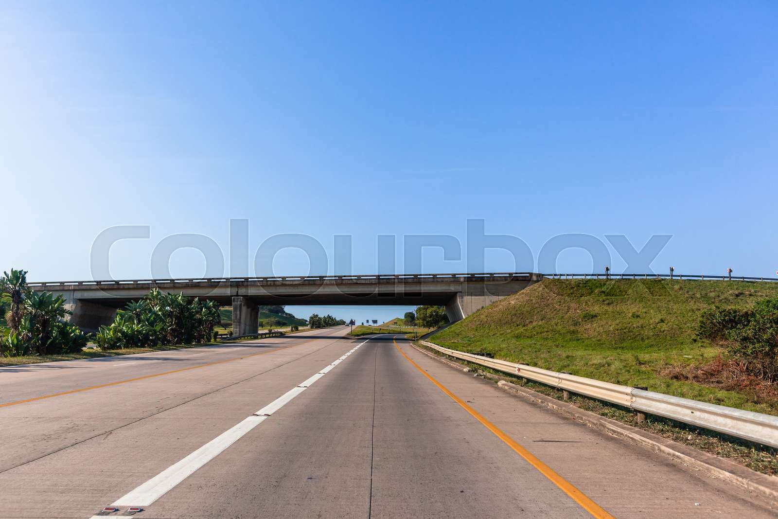 Highway Vehicles On Entry Ramp Travel | Stock image | Colourbox