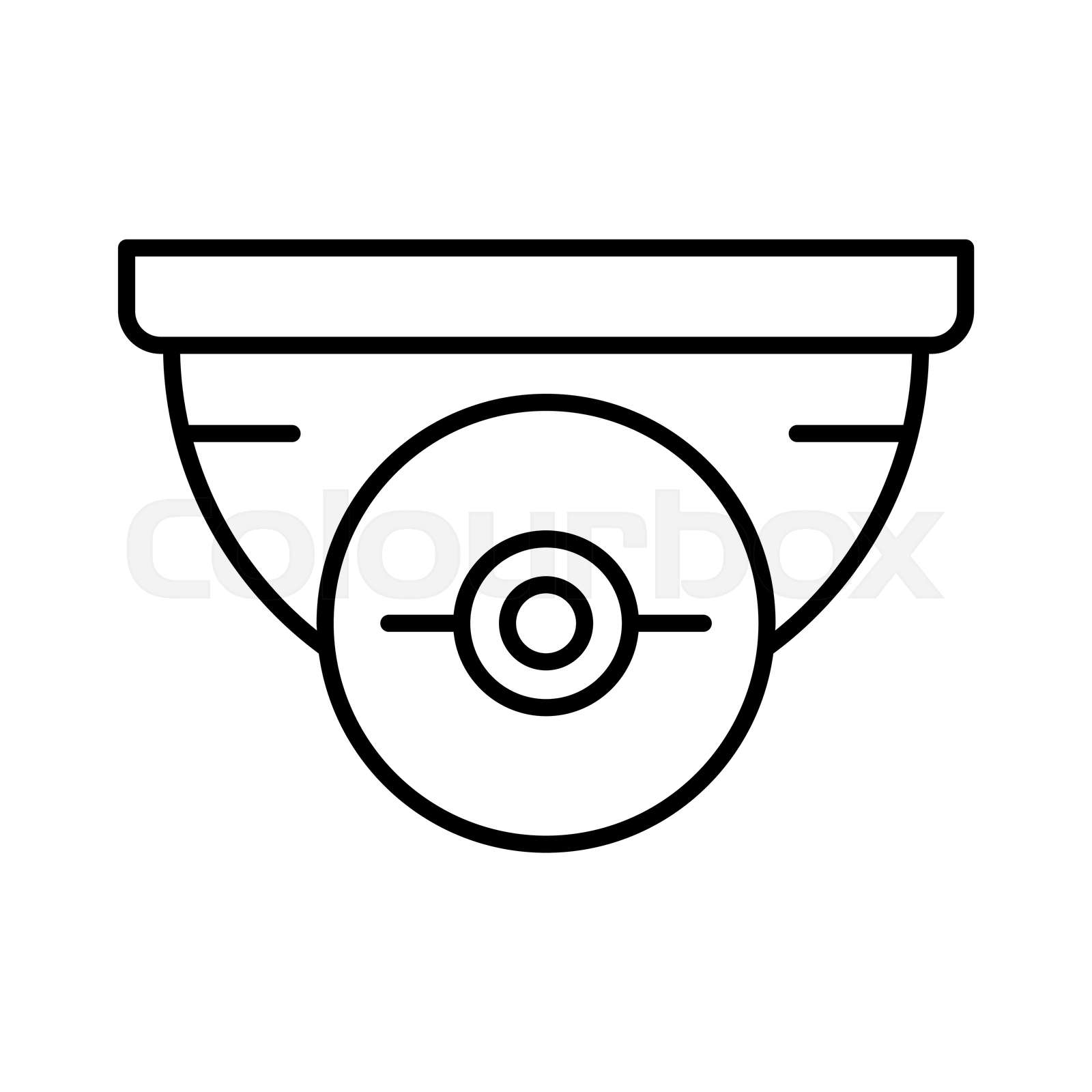 Cctv Dome Camera Symbol