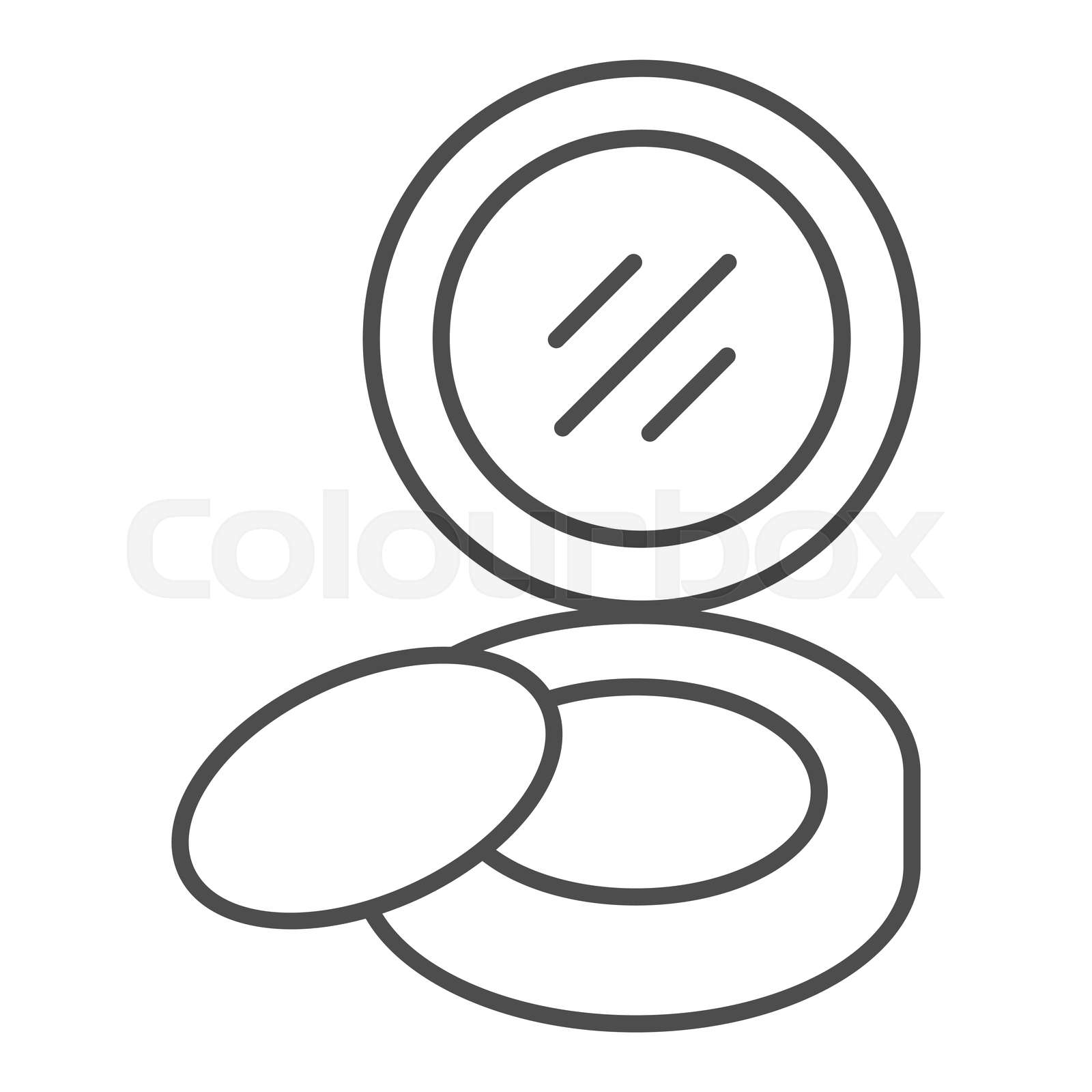 Makeup Compact Clip Art Black And White