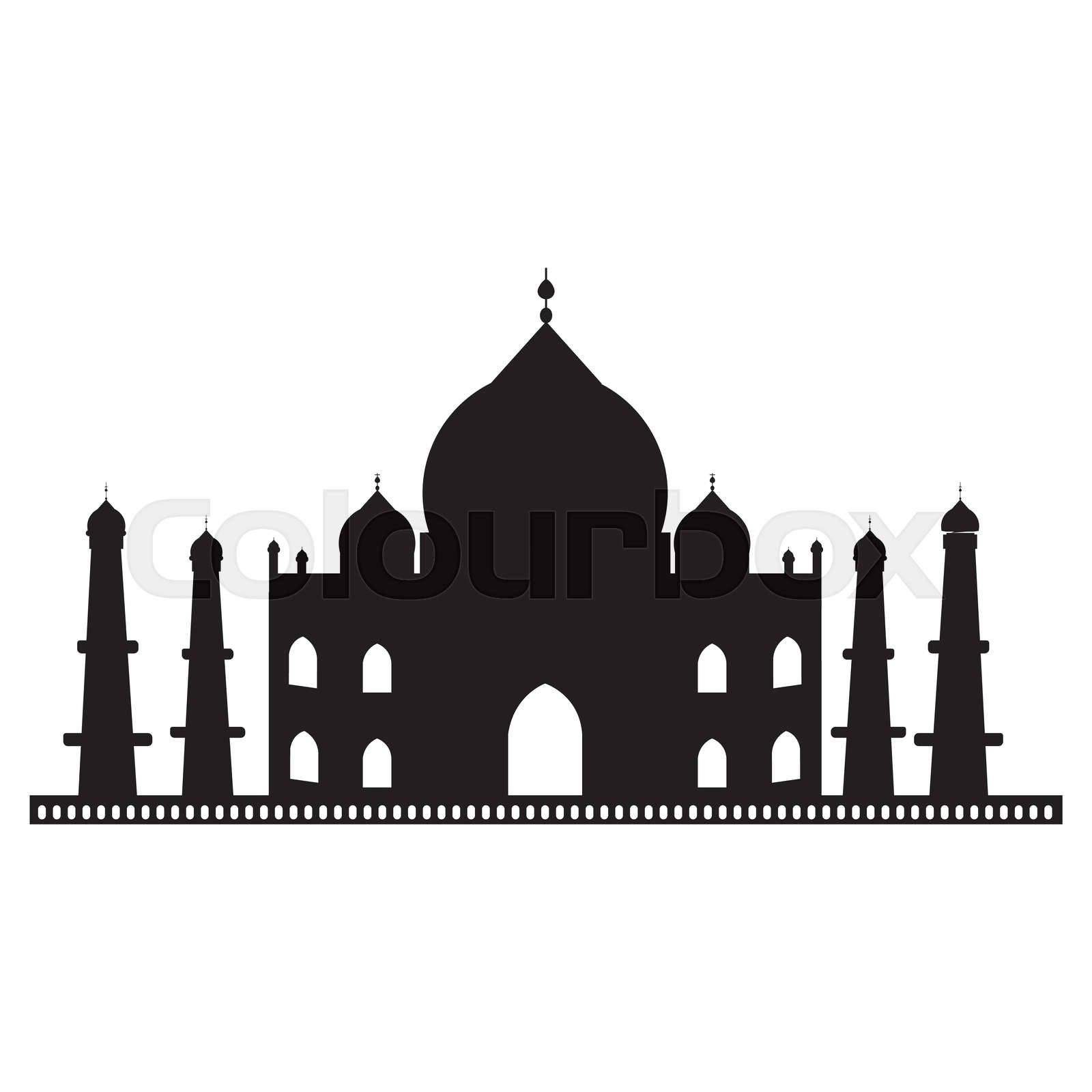 Taj mahal architecture | Stock vector | Colourbox