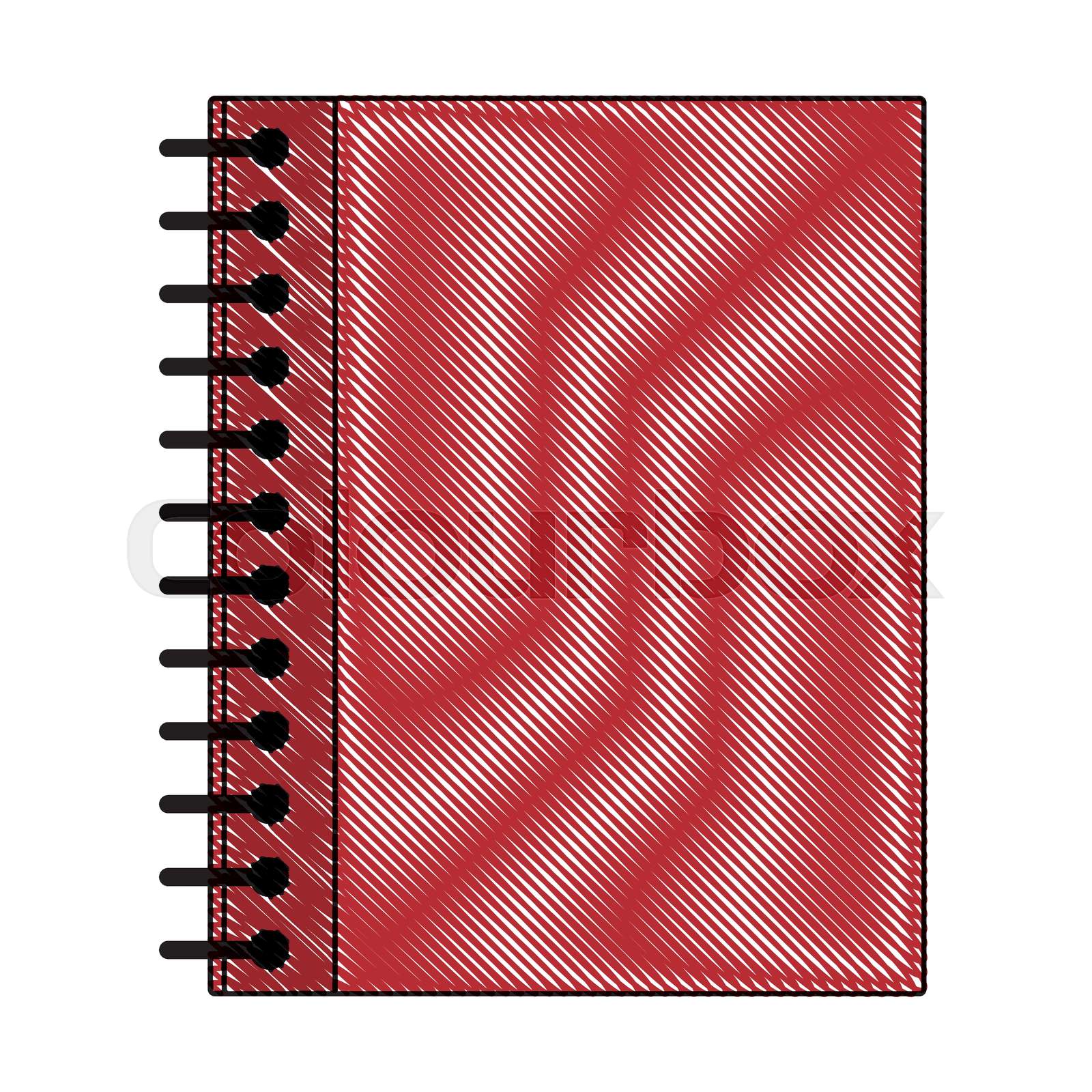 Notebook closed isolated scribble | Stock vector | Colourbox